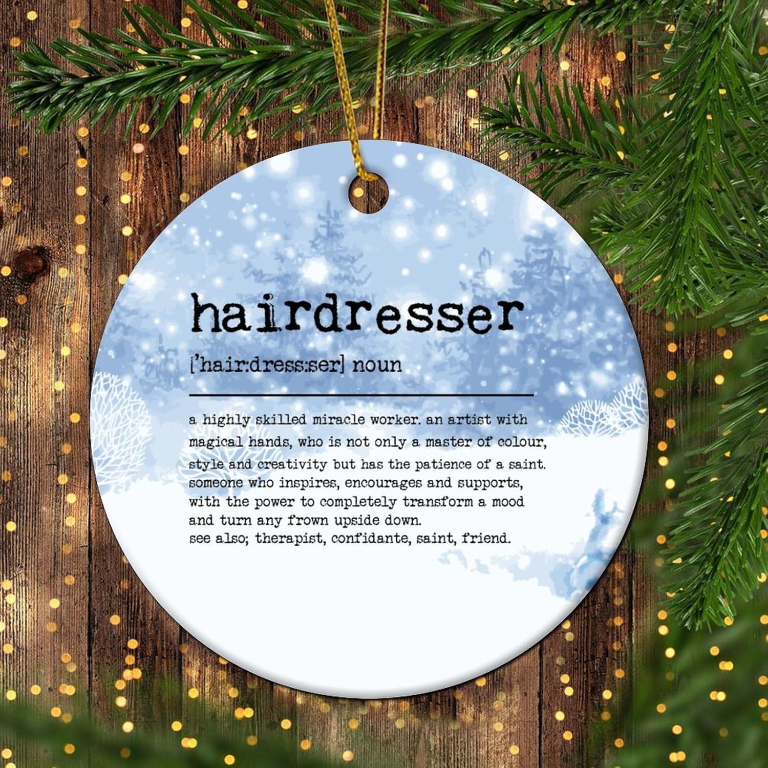 Amazon.com: LITTLEGROVE SEEDS Hairdresser Christmas Ornaments 2023 ...