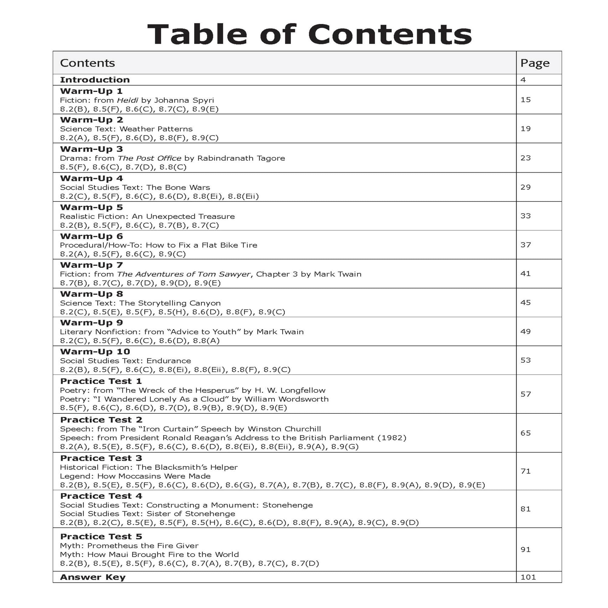 Snapklik.com : STAAR Reading Warm-Ups & Test Practice I For Children In ...