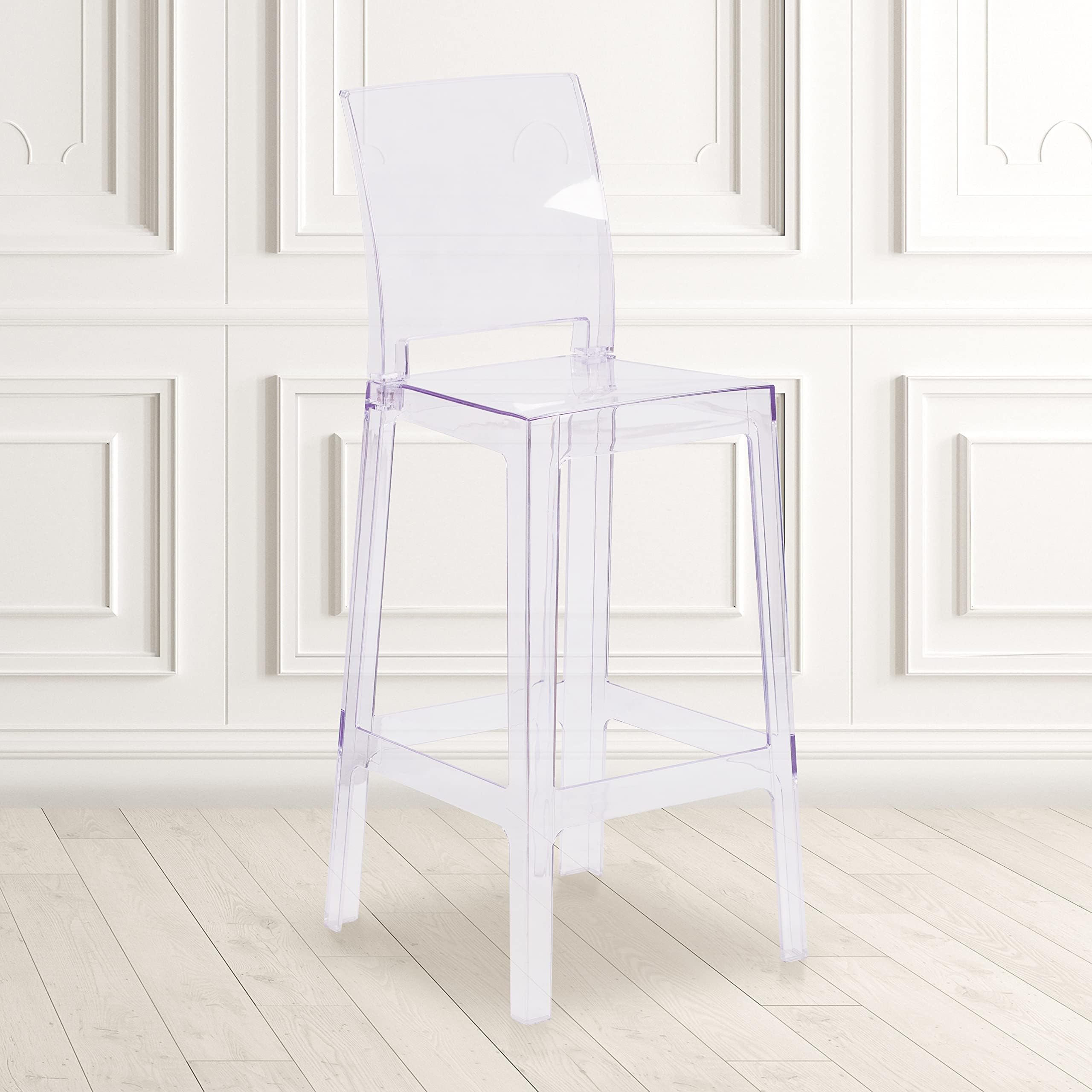 Amazon.com: 2xhome - Set of 2 25" Seat Height Modern Ghost Chair Ghost ...