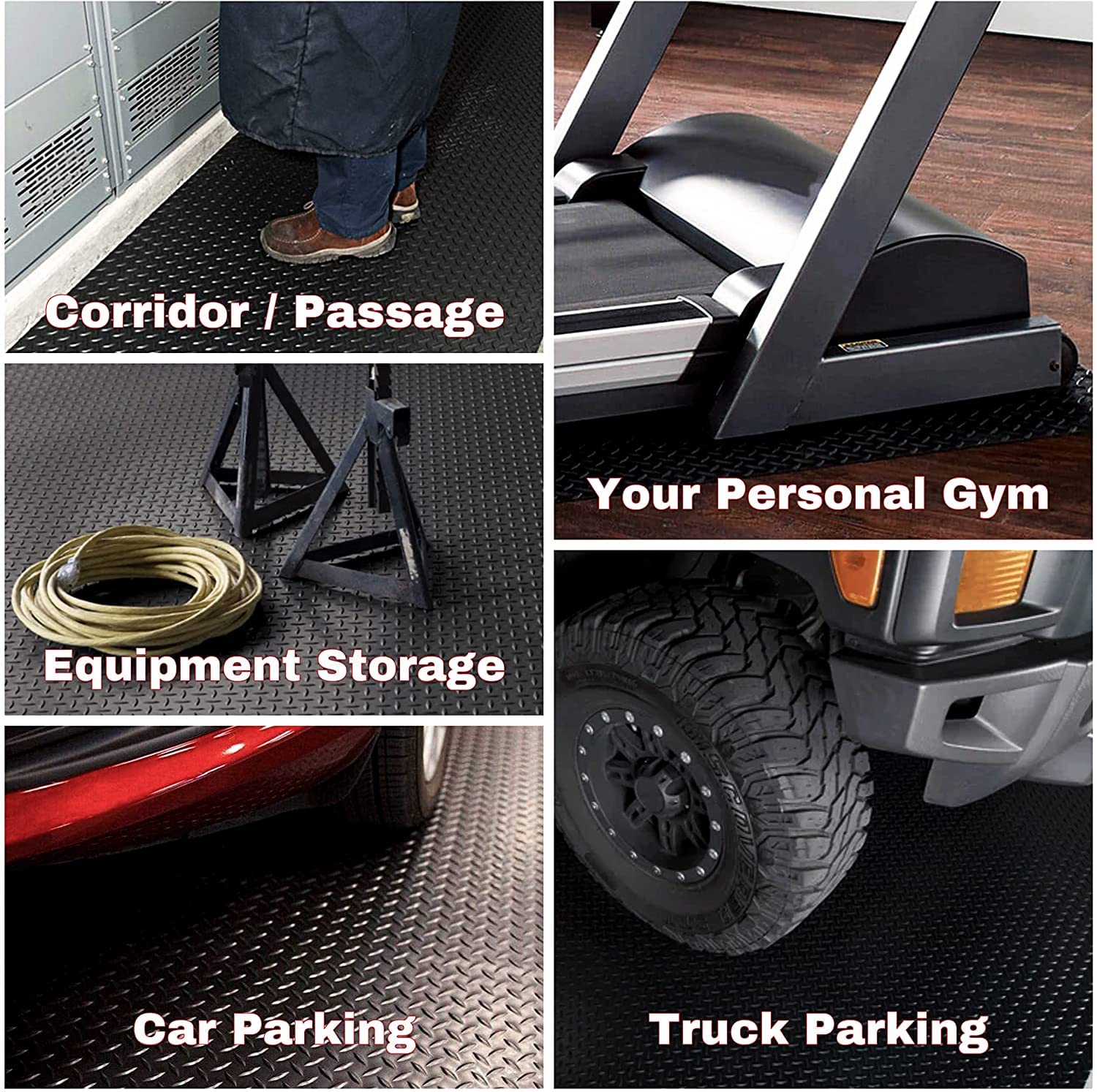 Snapklik.com : SEAL 5 X 10 Ft Premium Garage Floor Mat, 2.8mm Thick ...