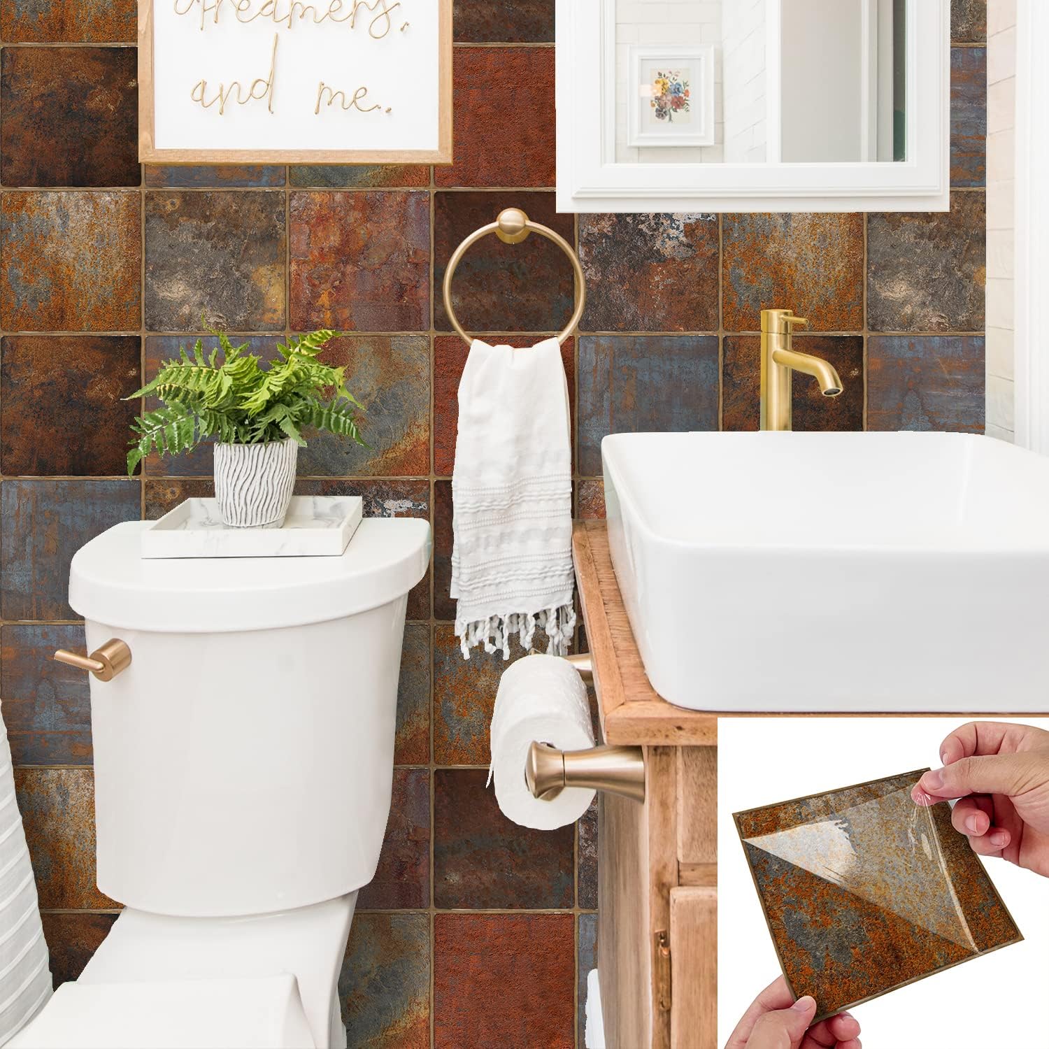 Amazon.com: Alwayspon Vinyl Sticker Peel and Stick, Self-Adhesive Wall ...