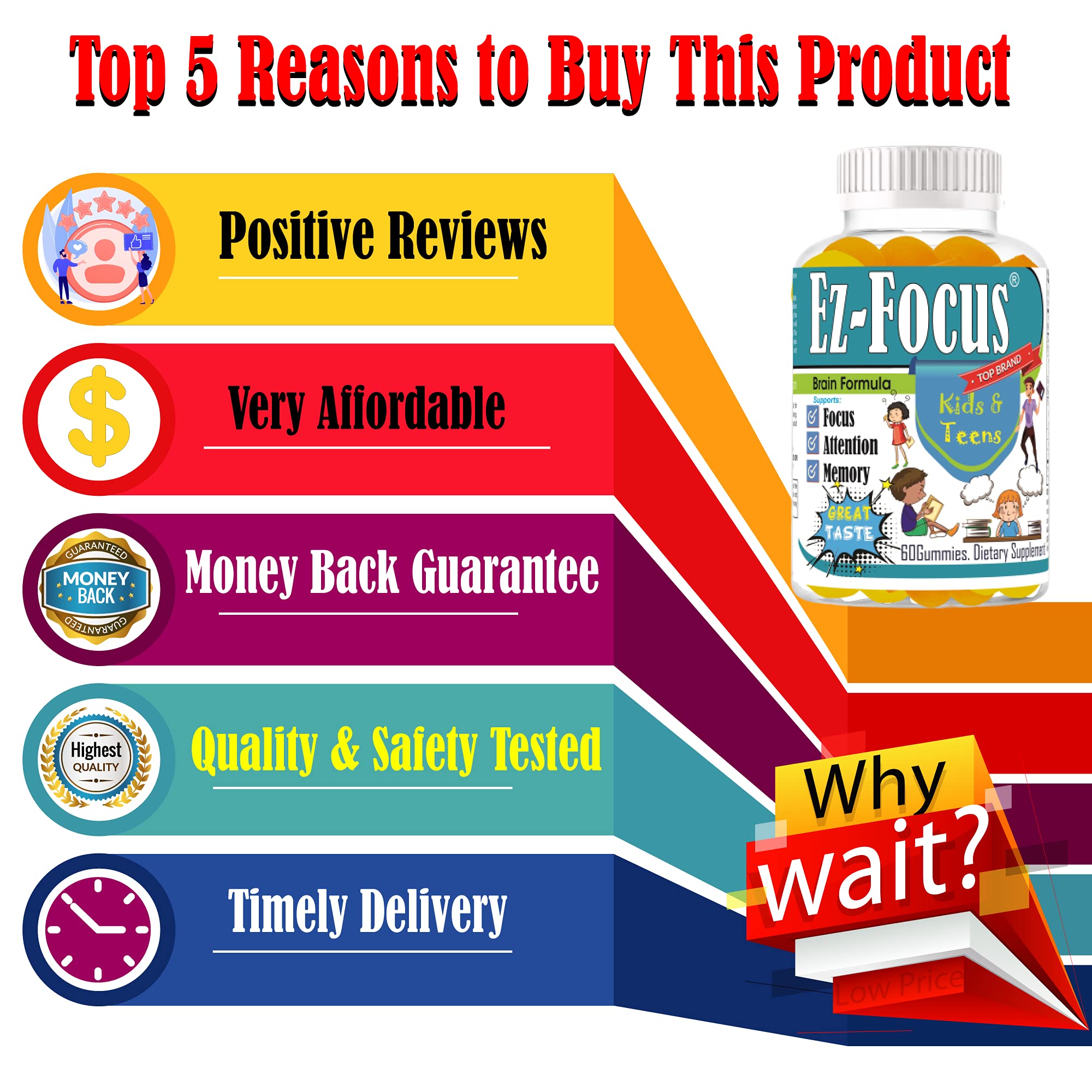 Ez Focus Gummies for Kids Bra...B07Q3LHHV4 | Encarguelo.com