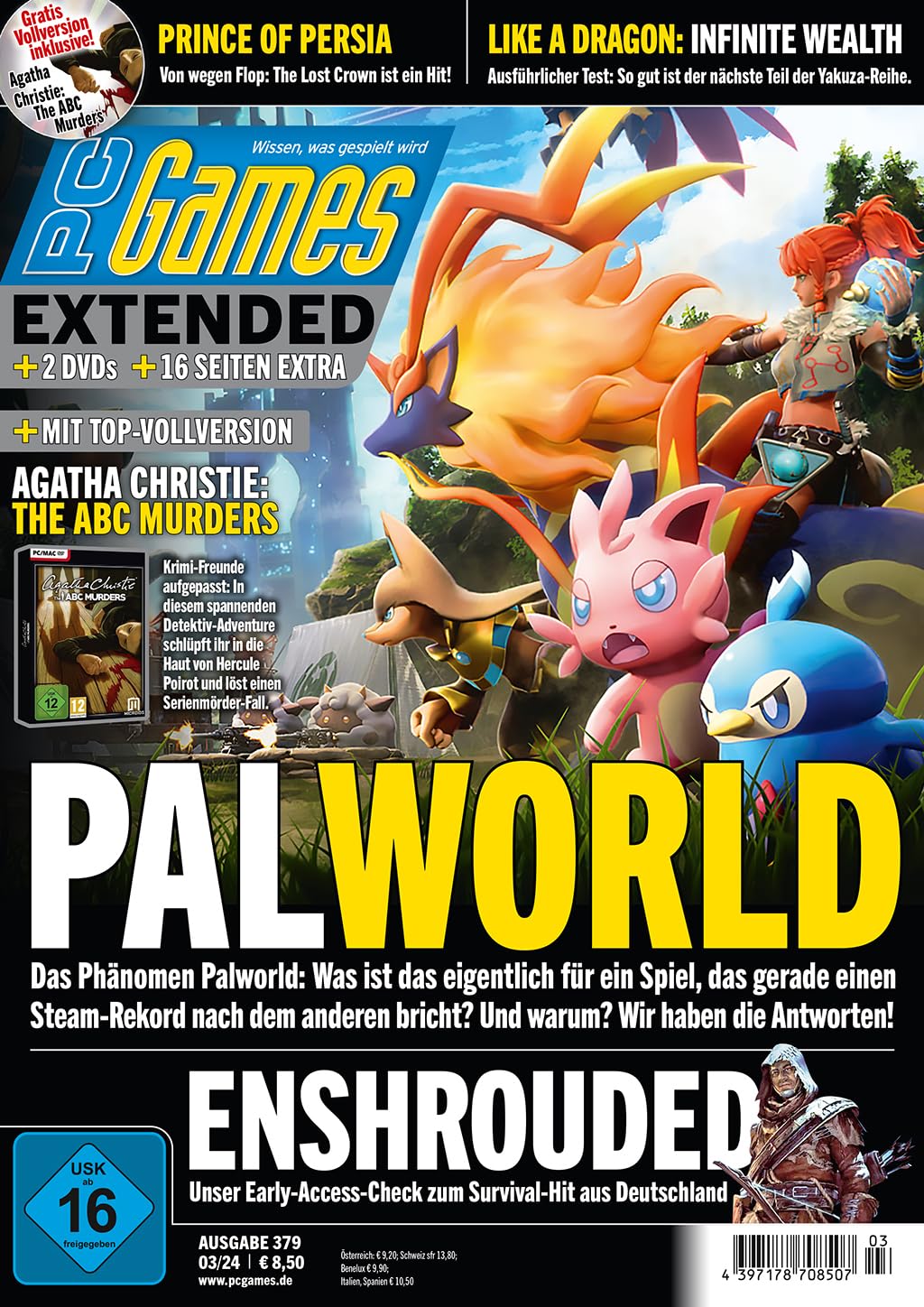 PC Games Extended 3/2024 "PalWorld / DVD: Agatha Christie: The ABC ...