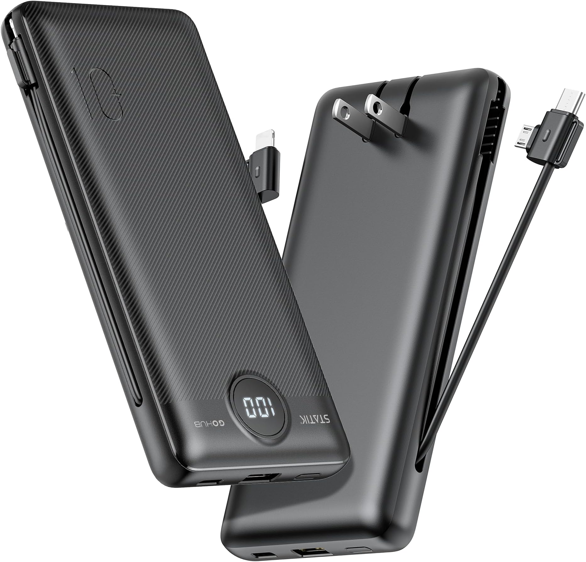 Amazon.com: Statik GoHub Slim Portable Charger with Wall Plug, Portable ...