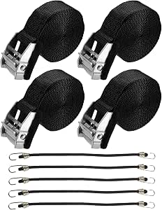 Amazon.com: X AUTOHAUX 1 Set Adjustable 13'x1.3 Cargo Tie Down Straps ...