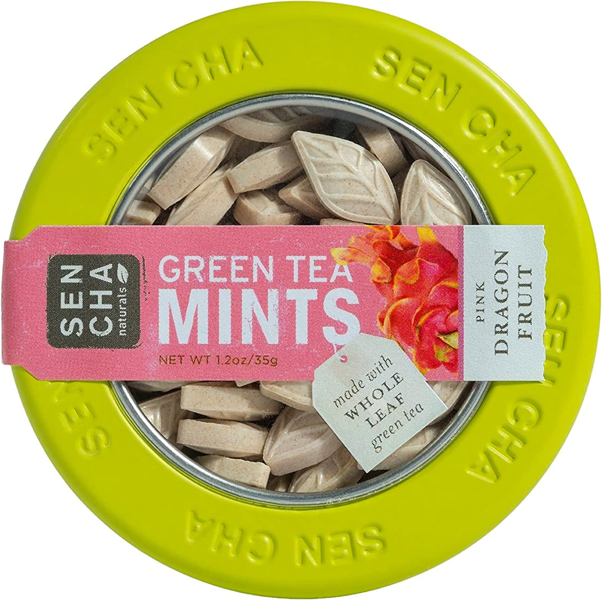 Amazon.com : SEN CHA Naturals Green Tea Mints, Pink Dragonfruit, 1.2 oz ...