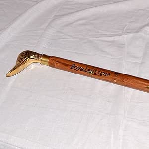 Royal Antique Style Brass Loon Duck Head Handle Wood Walking Stick Cane ...