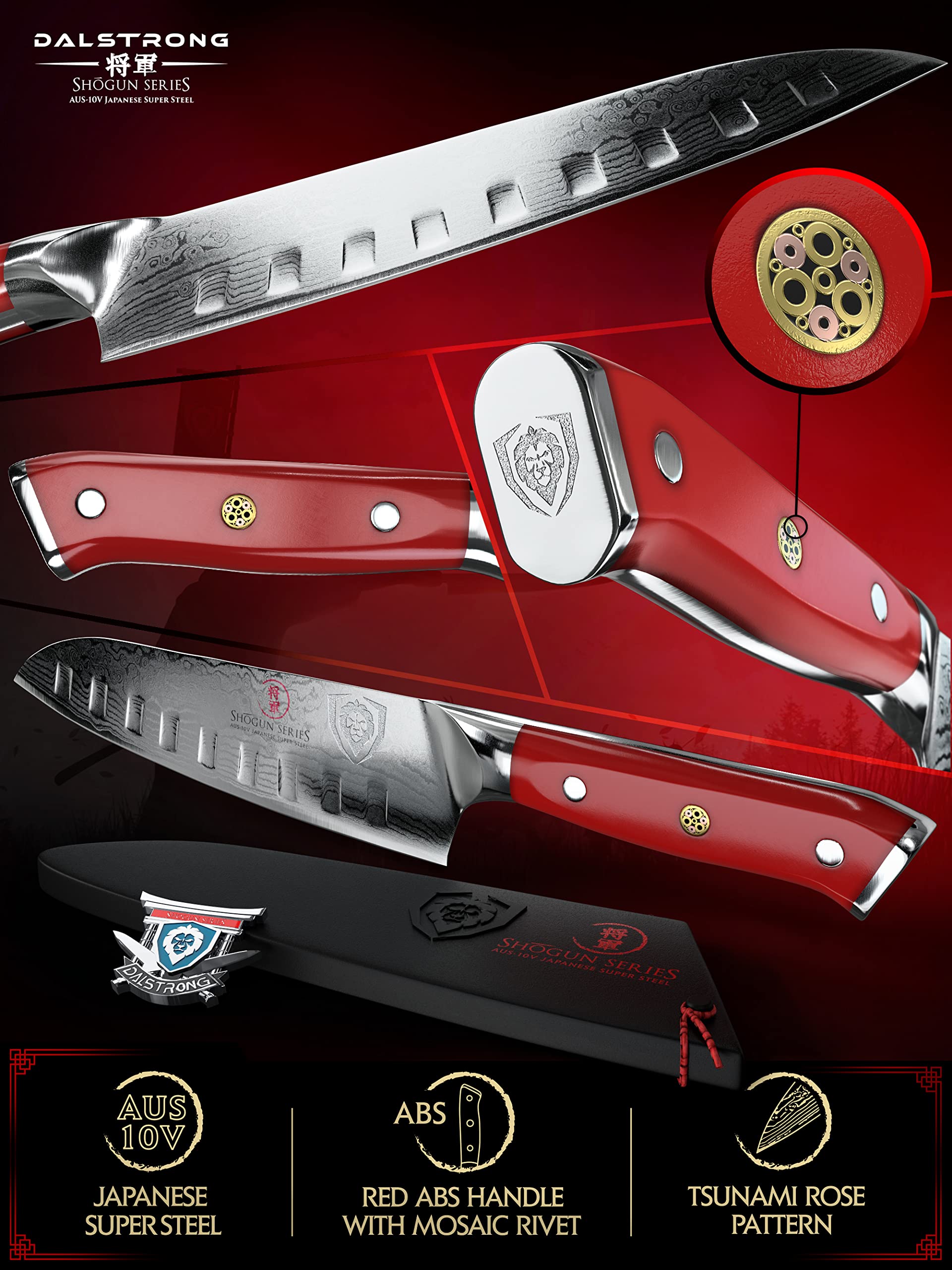 Snapklik.com : Santoku Knife - 7 Inch - Shogun Series - Damascus ...