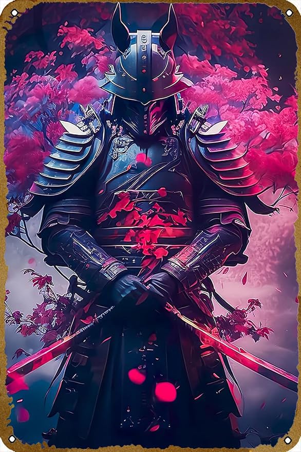Amazon.com: Japanese Samurai Sakura Anime Poster Comics Vintage Classic ...