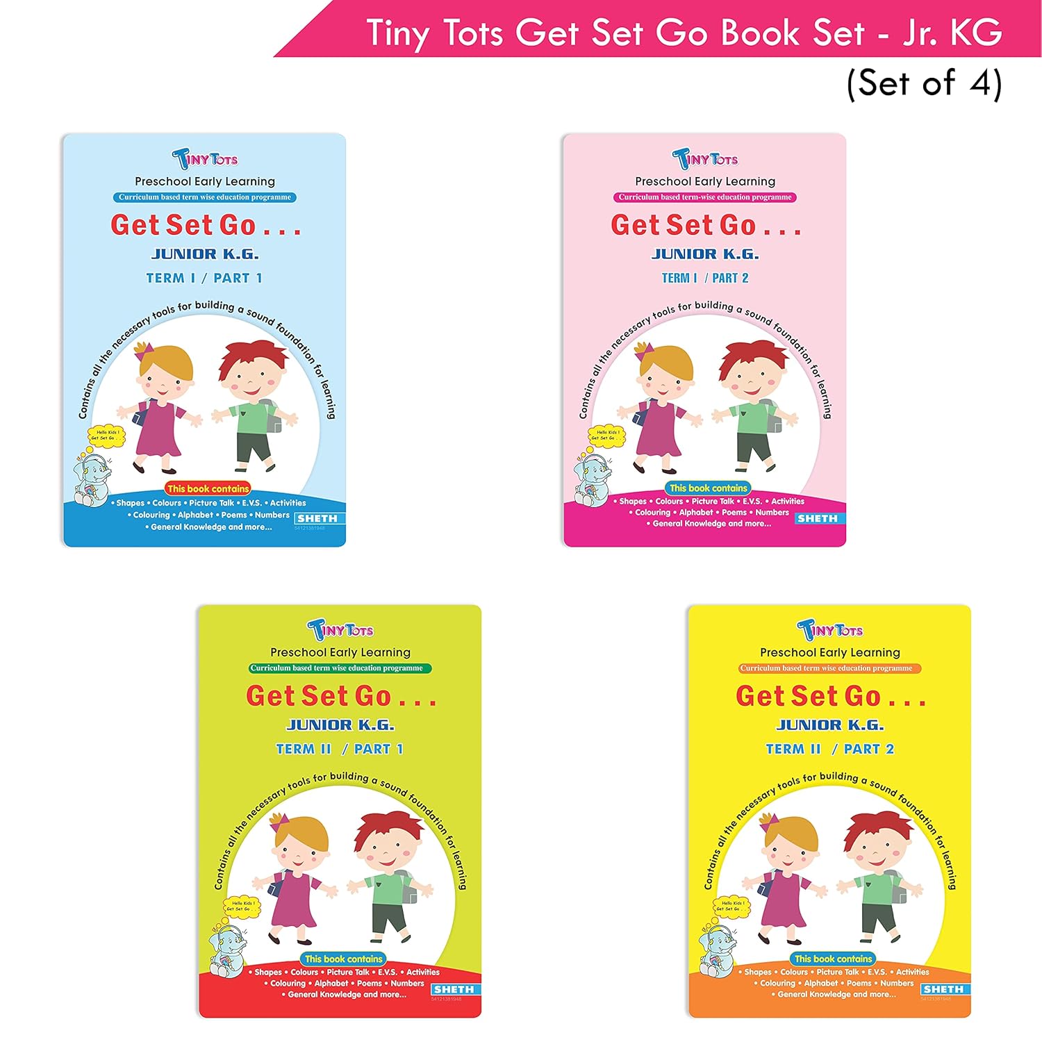 Buy Tiny Tots Get Set Go Preschool Early Learning Book for Junior KG ...