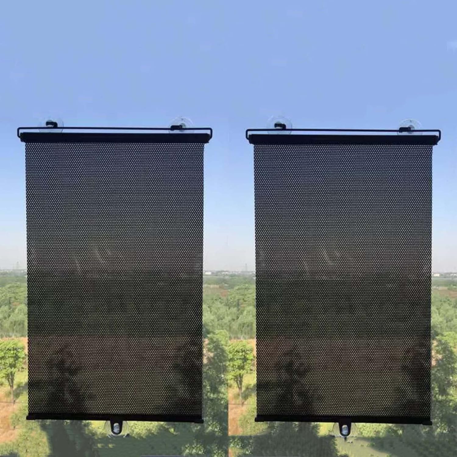 Amazon.com: Sunshade Roller Blinds with Suction Cup, Retractable Roller ...