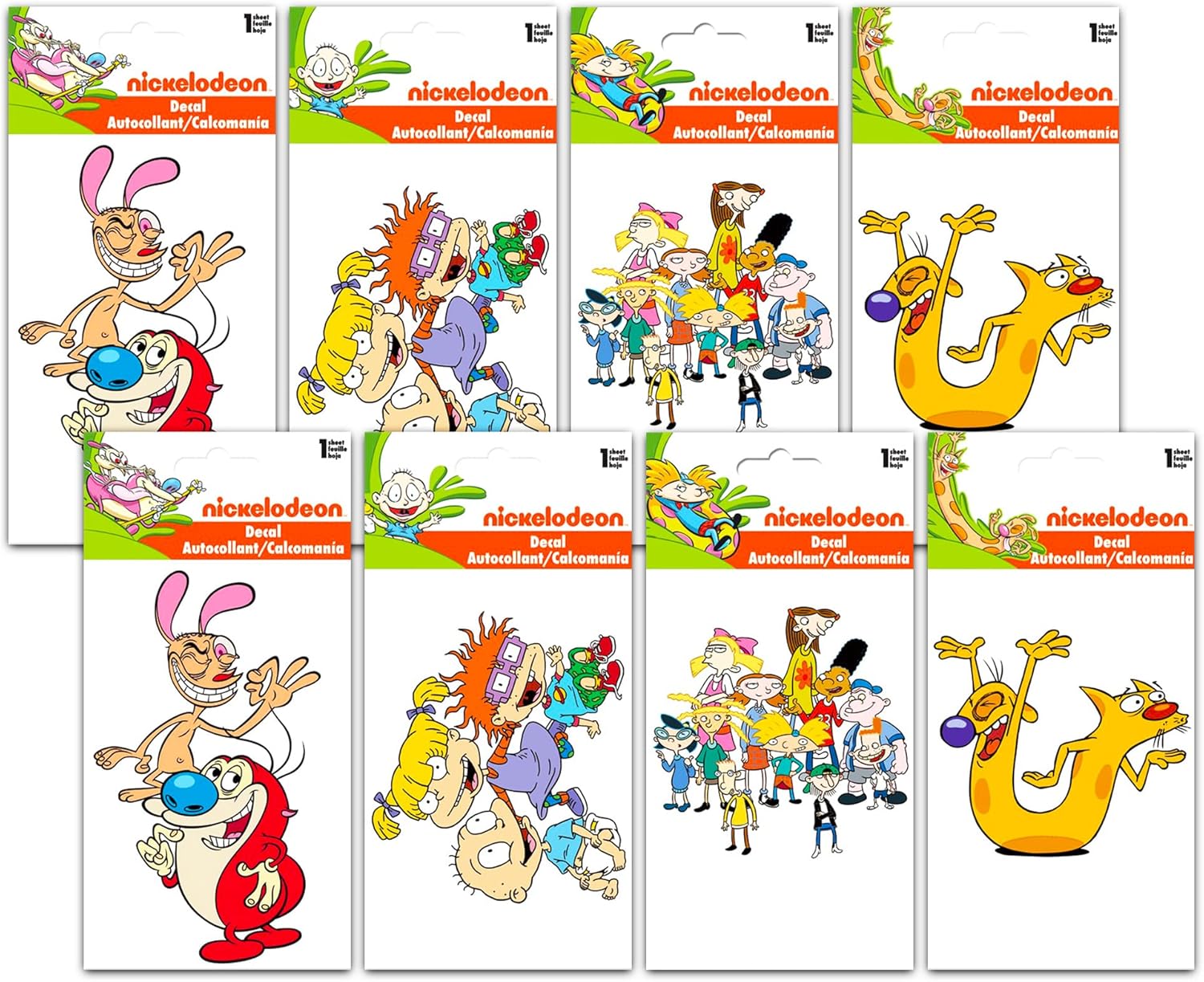 Retro Nickelodeon Decals for Cars Walls Ultimate Set - Bundle Includes ...