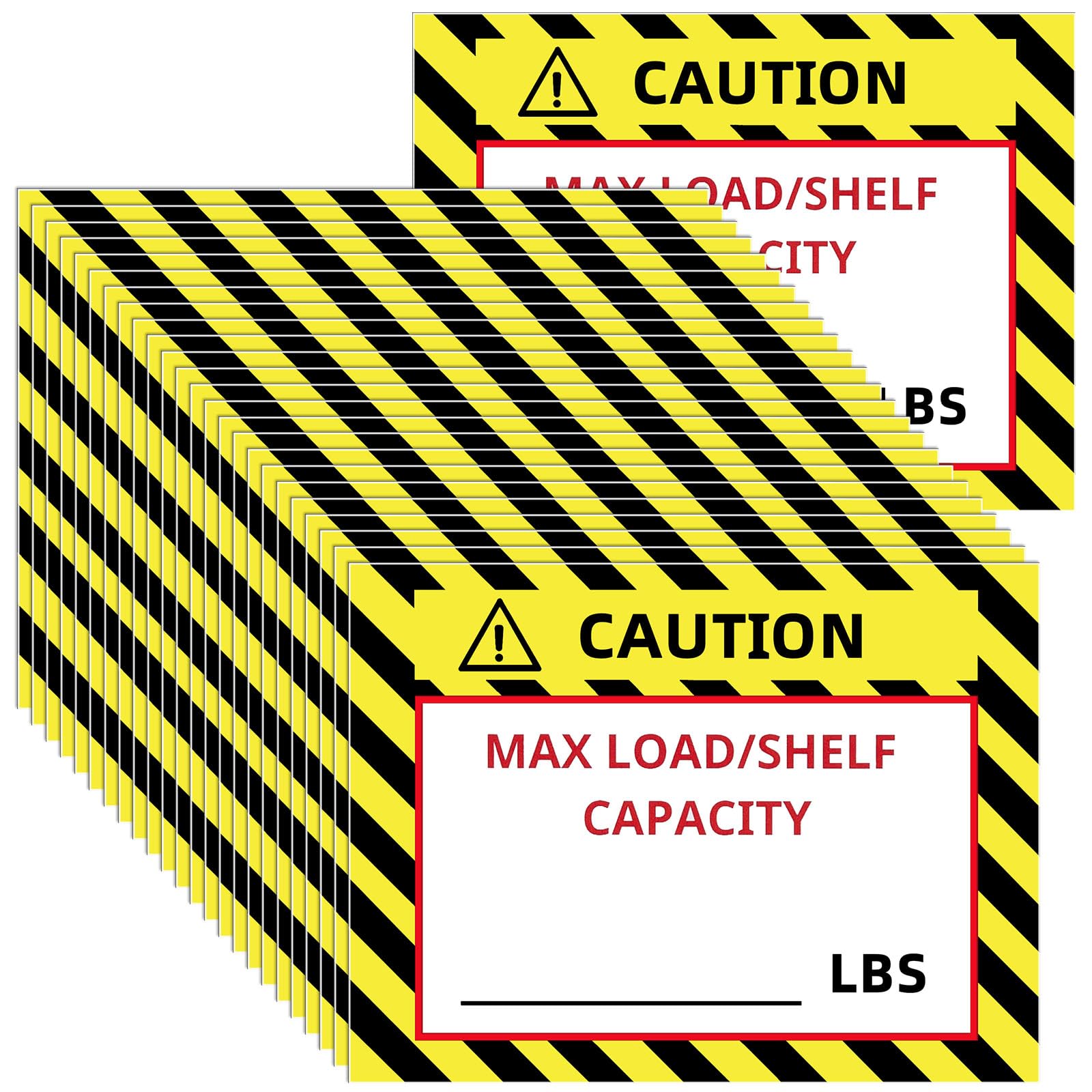 Amazon.com: Zhanmai 200 Pcs Pallet Rack Capacity Labels 3 x 4 Inches ...