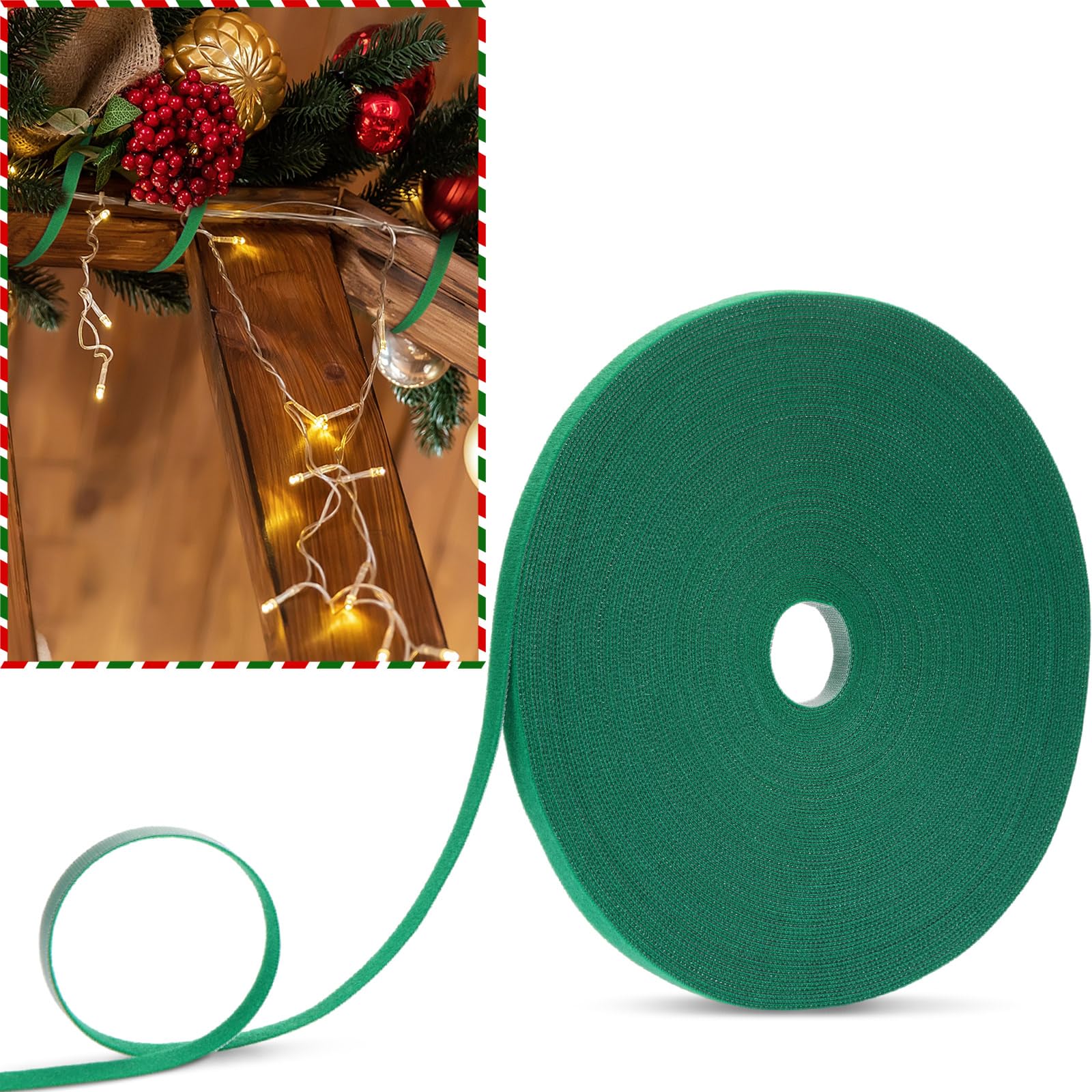 Amazon.com: Zhengmy 100ft Christmas Garland Ties Christmas Decorative ...