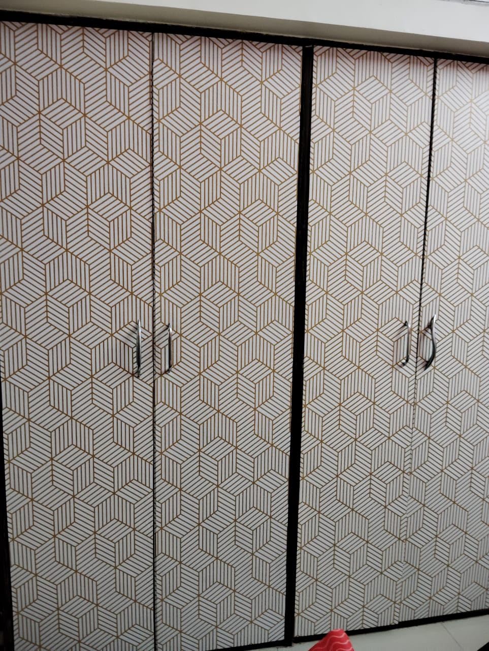 Wenmer 17.71"x118" Geometric Hexagon Contact Paper Peel and Stick ...