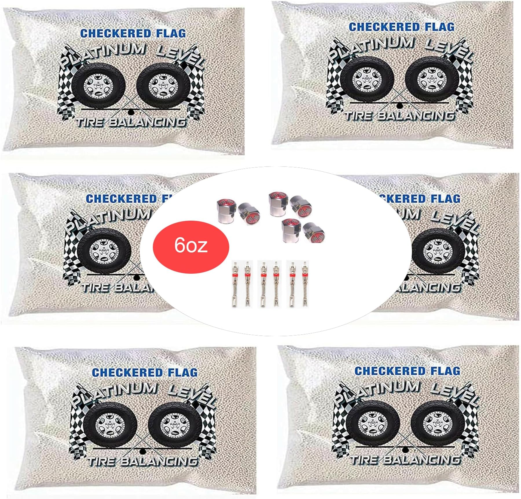 Amazon.com: Checkered Flag Tire Balancing Beads - Internal Tire Balance ...