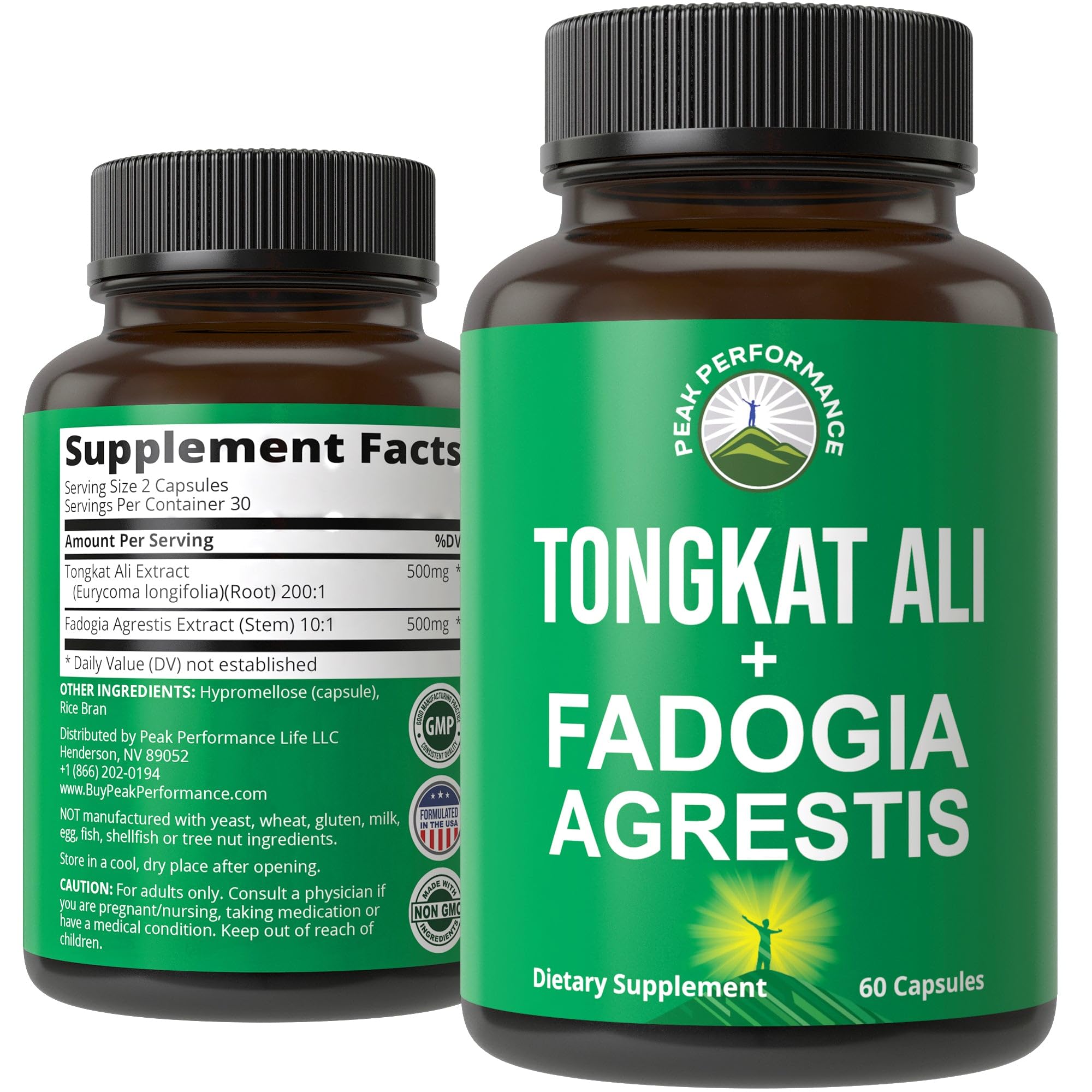 Amazon.com: Tongkat Ali + Fadogia Agrestis 2-in-1 T Supplement for Men ...