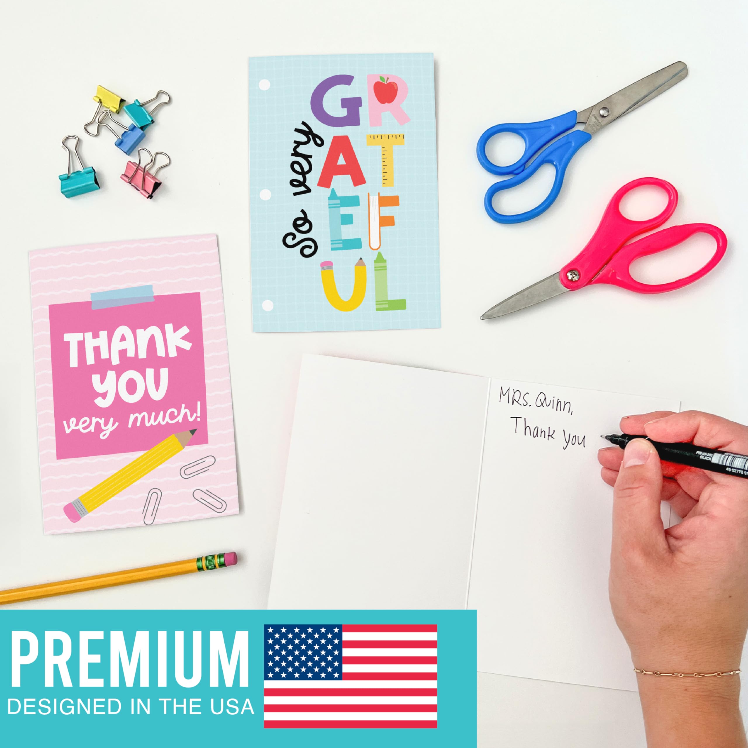 Snapklik.com : 24 Colorful Teacher Thank You Cards From Student ...