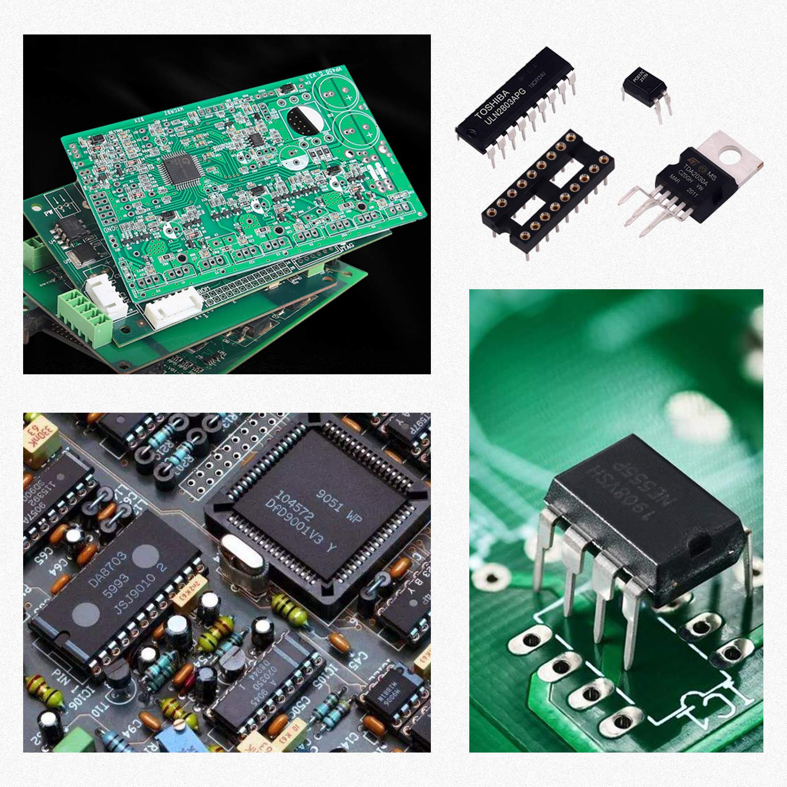 Snapklik.com : 169Pcs 21 Types Integrated Circuit Chip Assortment Kit ...