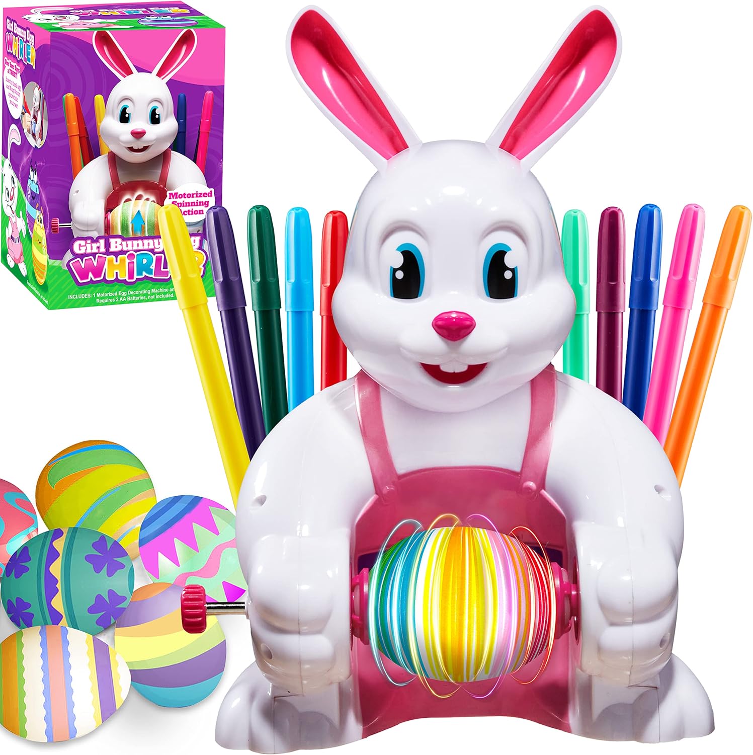 Amazon.com: JOYIN Motorized Easter Egg Decorator Kit Spinner Easter ...