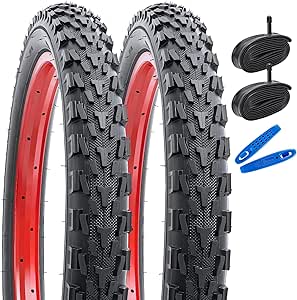 Amazon.com : YUNSCM 2-PCS 20" Tires 20x1.95/53-406 and 20" Heavy Duty Bike Tubes Schrader Valve ...