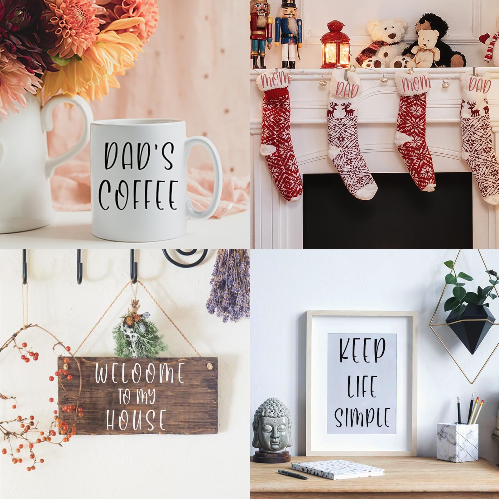 Snapklik.com : 6 Inch Alphabet Letter Stencils, 42 Pcs Reusable Plastic ...