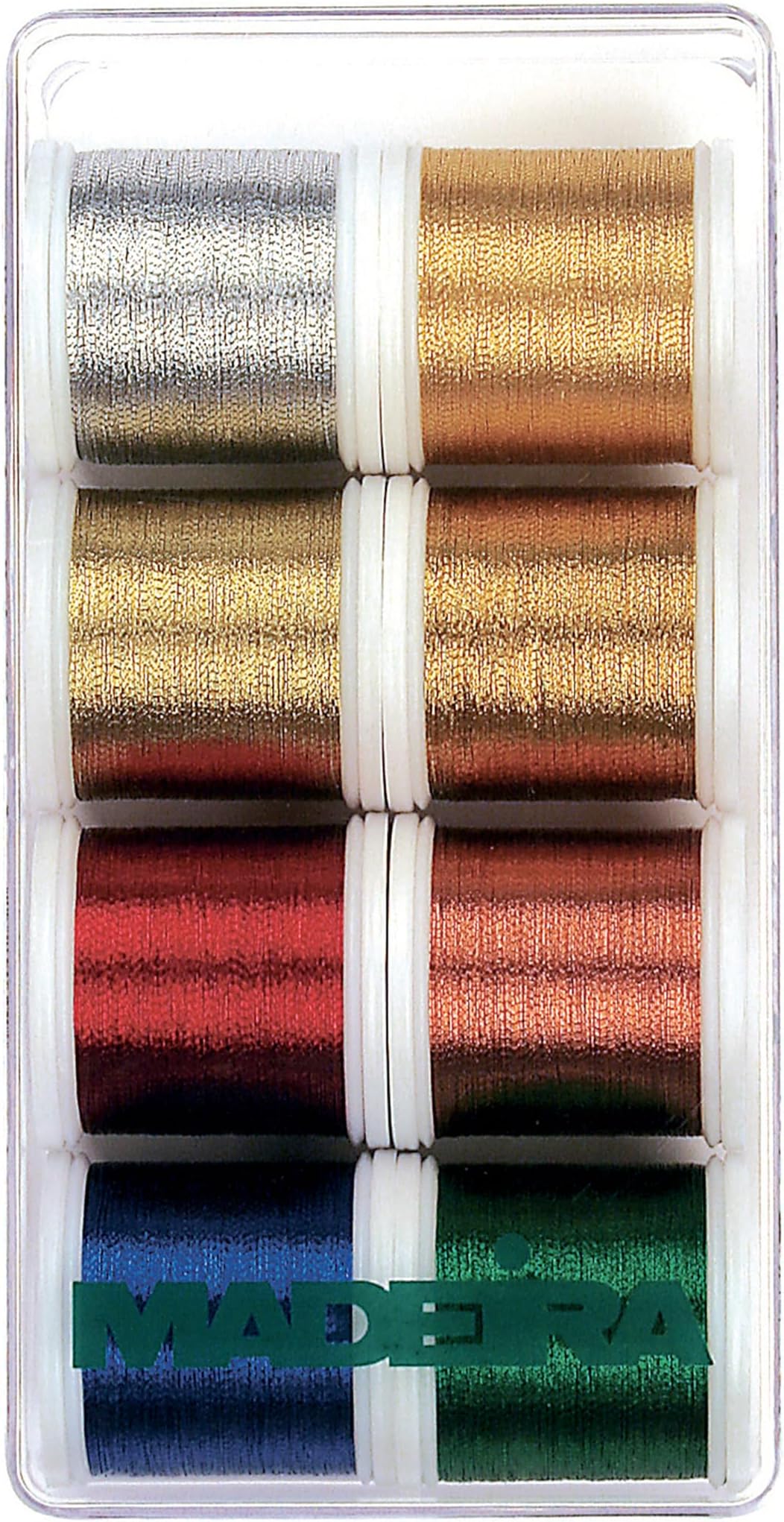 Amazon.com: Madeira Polyneon 40 Clear Box 18ct Thread Set, 18 x 400m ...