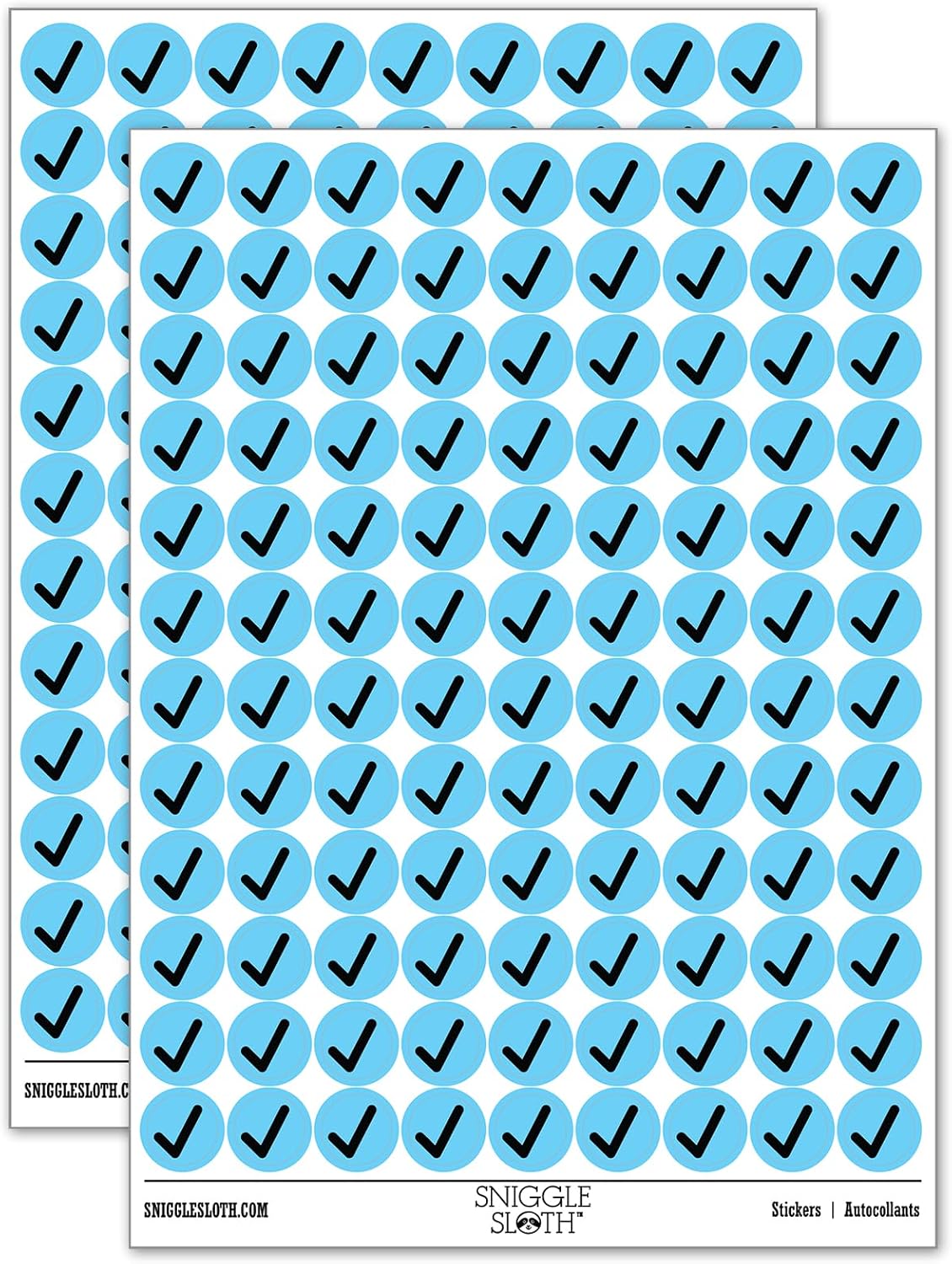 Amazon.com: Check Mark Symbol 200+ Round Stickers - Matte Finish - 0.50 ...