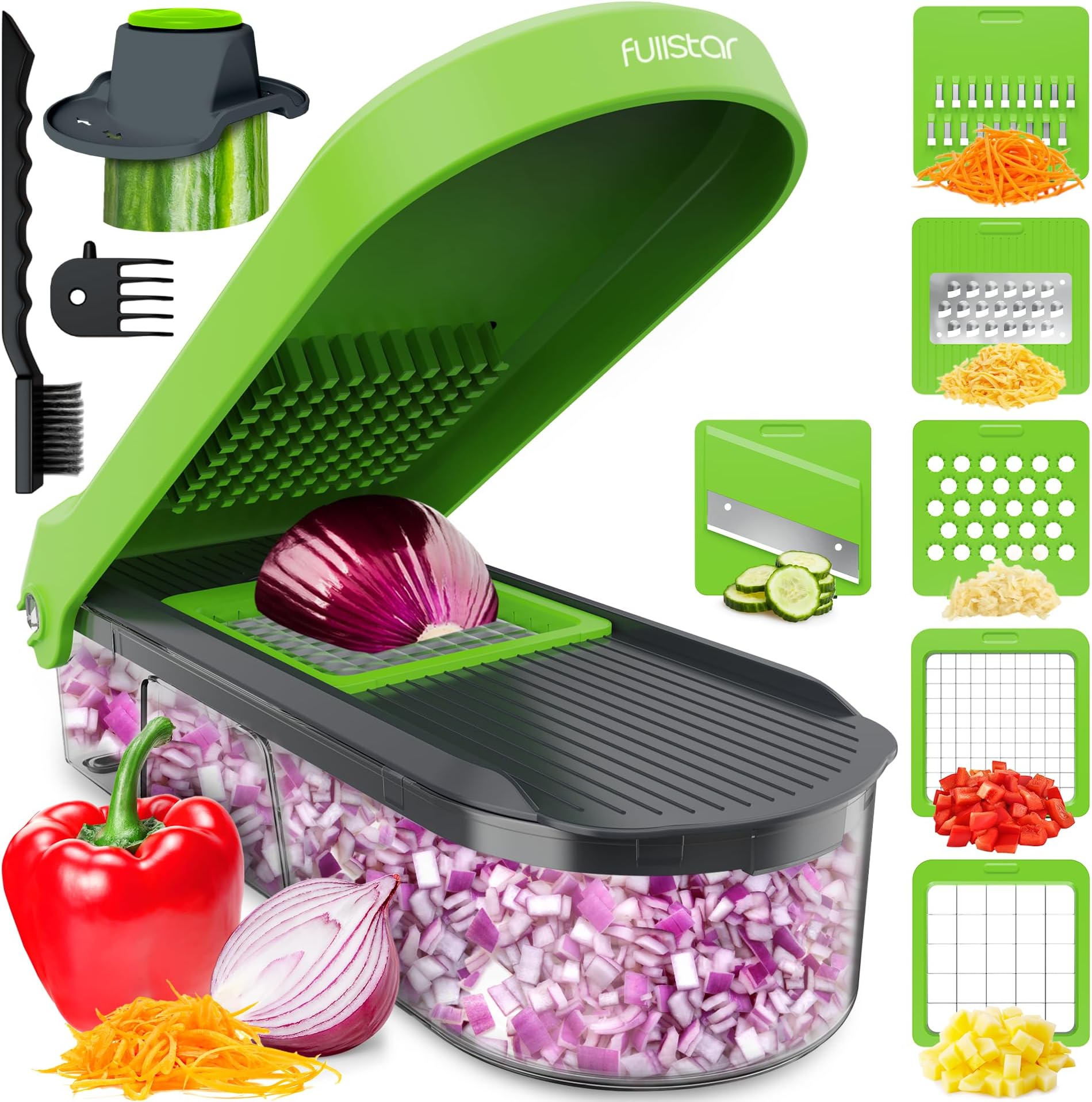 Amazon.com: Fullstar Vegetable Chopper, Cheese Slicer, Food Chopper ...