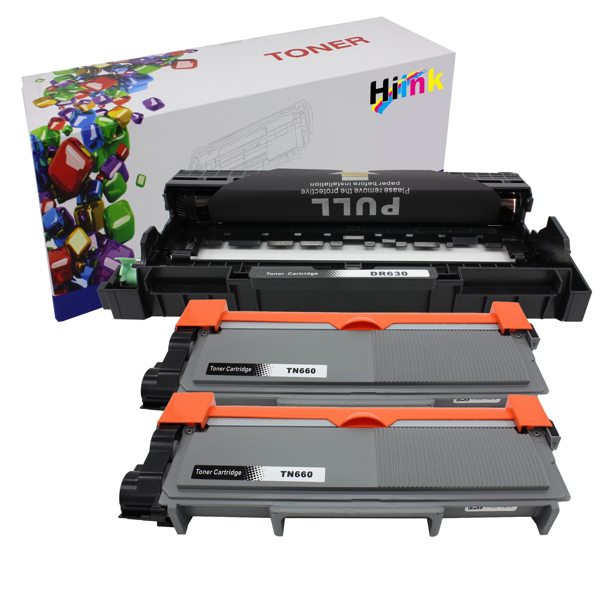 Amazon.com: Hi Ink 3 PK TN660 Toner DR630 Drum (2 Black Toner, 1 Drum ...