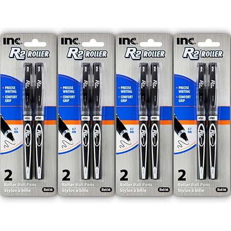 Amazon.com : R-2 2 Roller Ball Pens, 0.7mm Blue Ink (4 Pens Included ...
