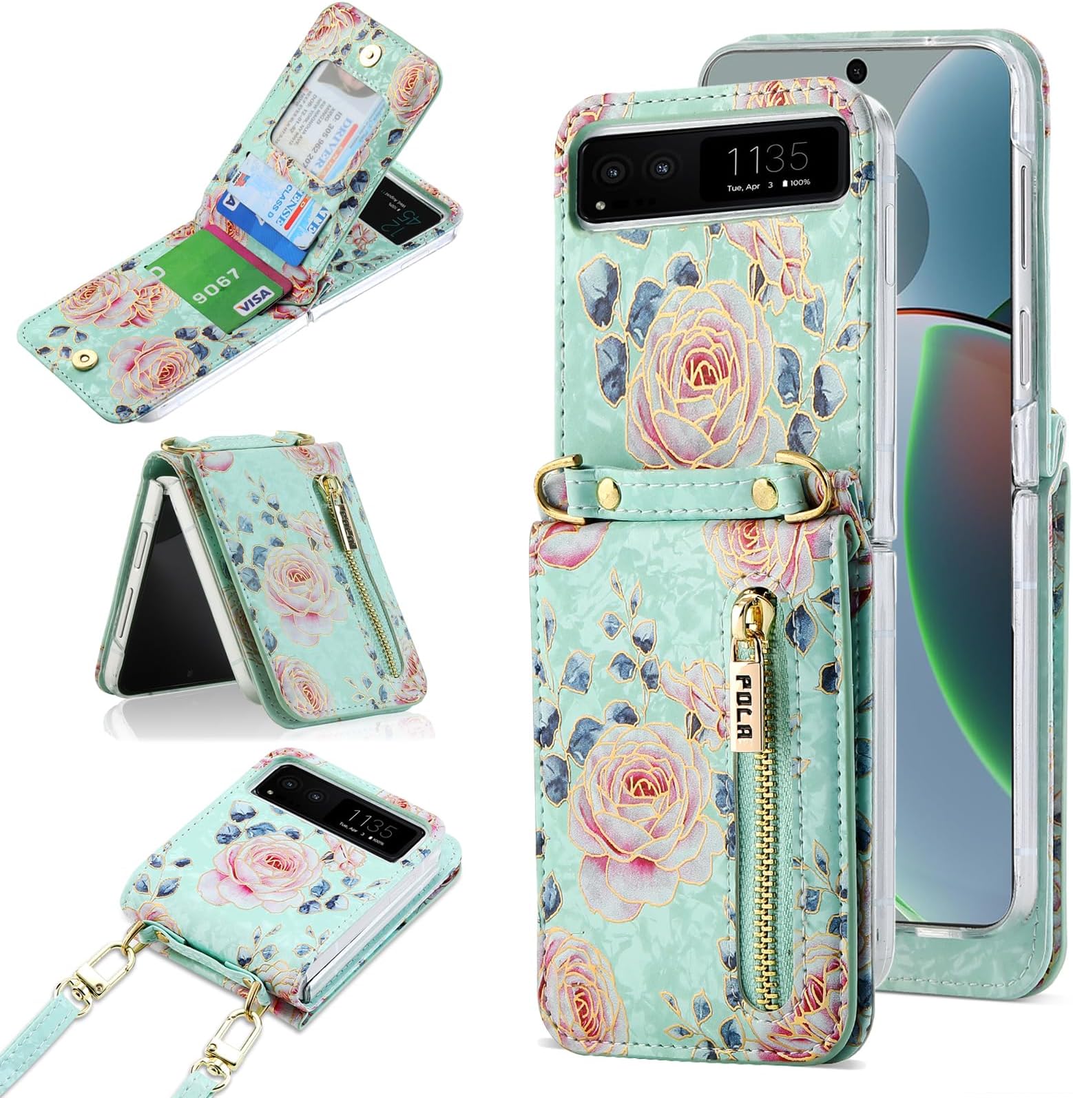 Amazon.com: NINKI Compatible for Motorola Razr 2023 Leather Case Phone ...