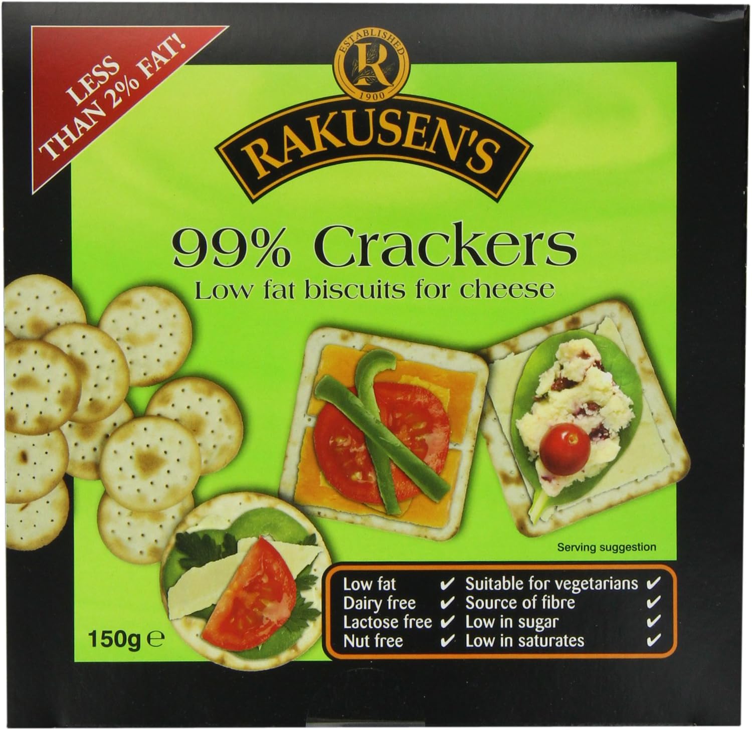 Rakusens 99% Crackers Selection Box 150 g (Pack of 10) : Amazon.co.uk ...