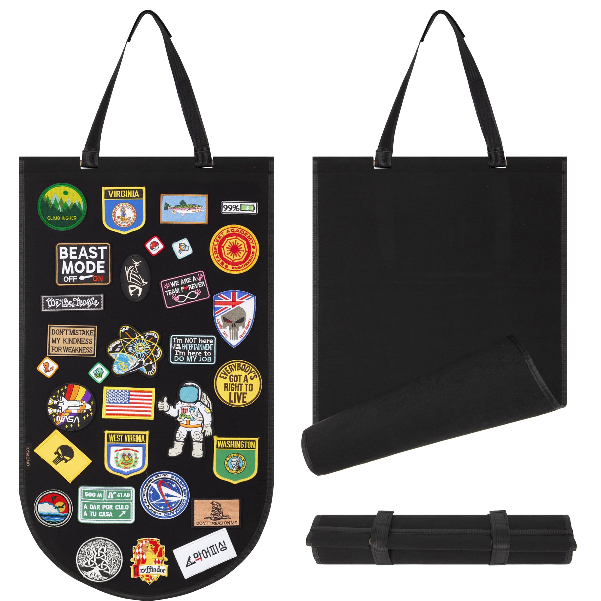 Amazon.com: JOYMOMO Hanging Patch Display Panel Holder Foldable Patch ...