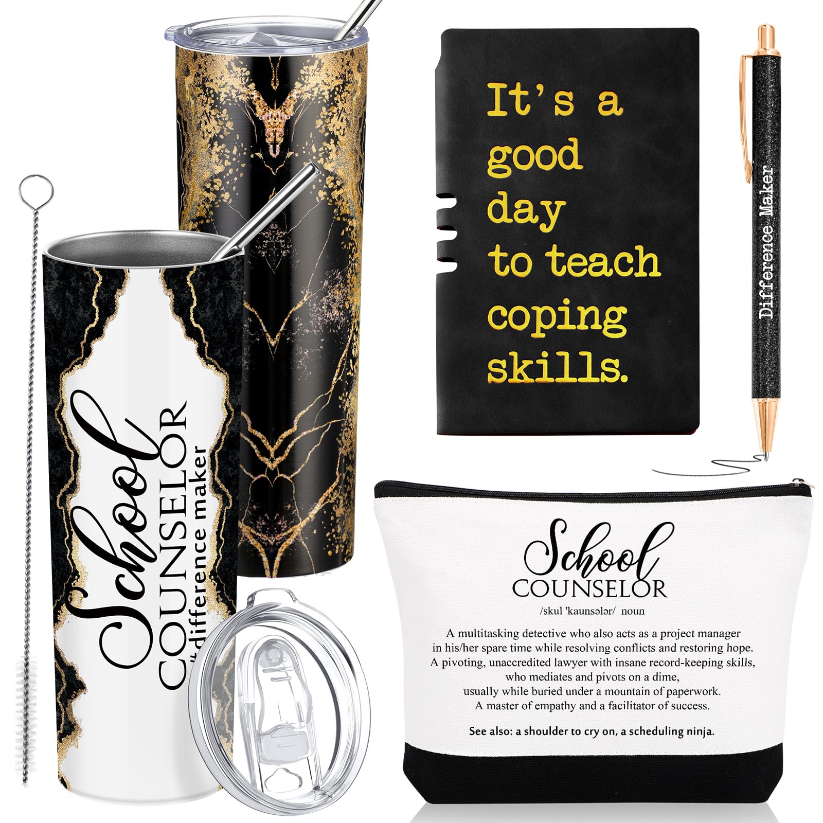 Amazon.com: Sunnychicc 4 Pcs School Counselor Gifts Include 20oz ...