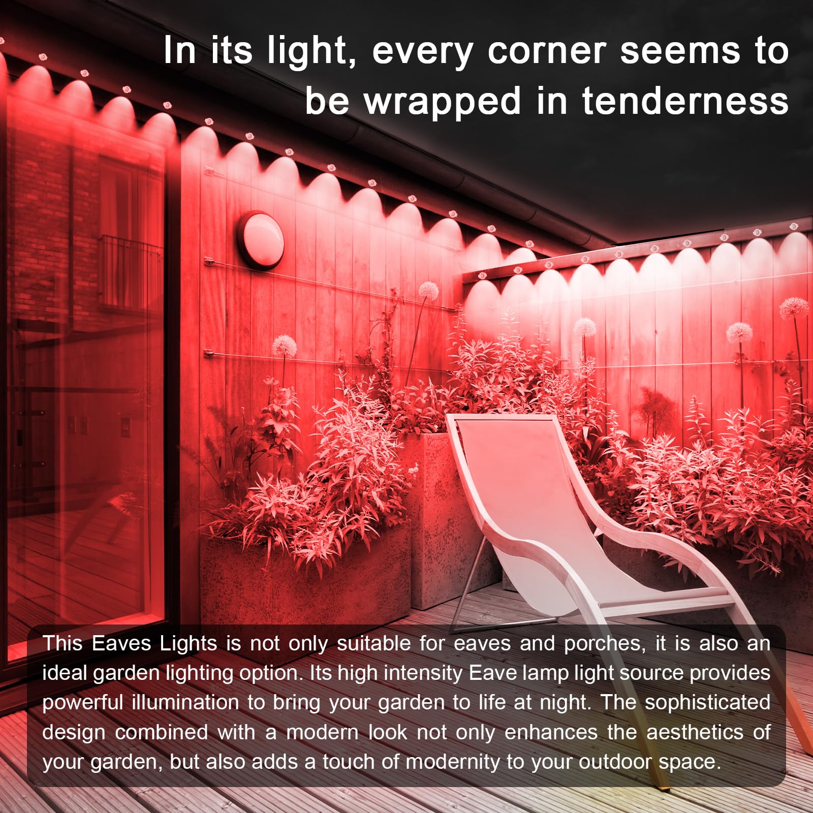 Under Eave Outdoor Led Lighting RGBIC LED Permanent Outdoor String