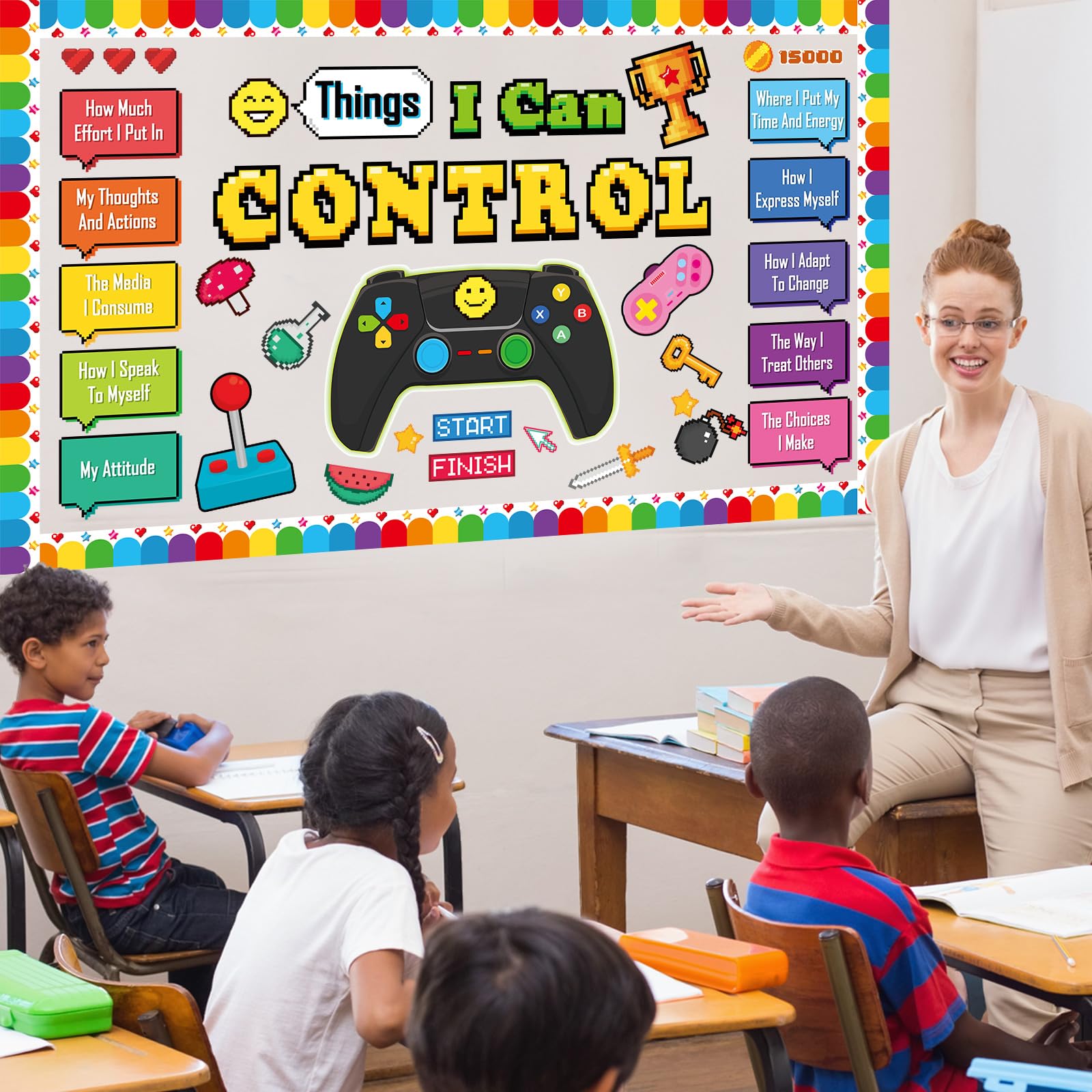 Snapklik.com : Things I Can Control Bulletin Board Set Video Game ...