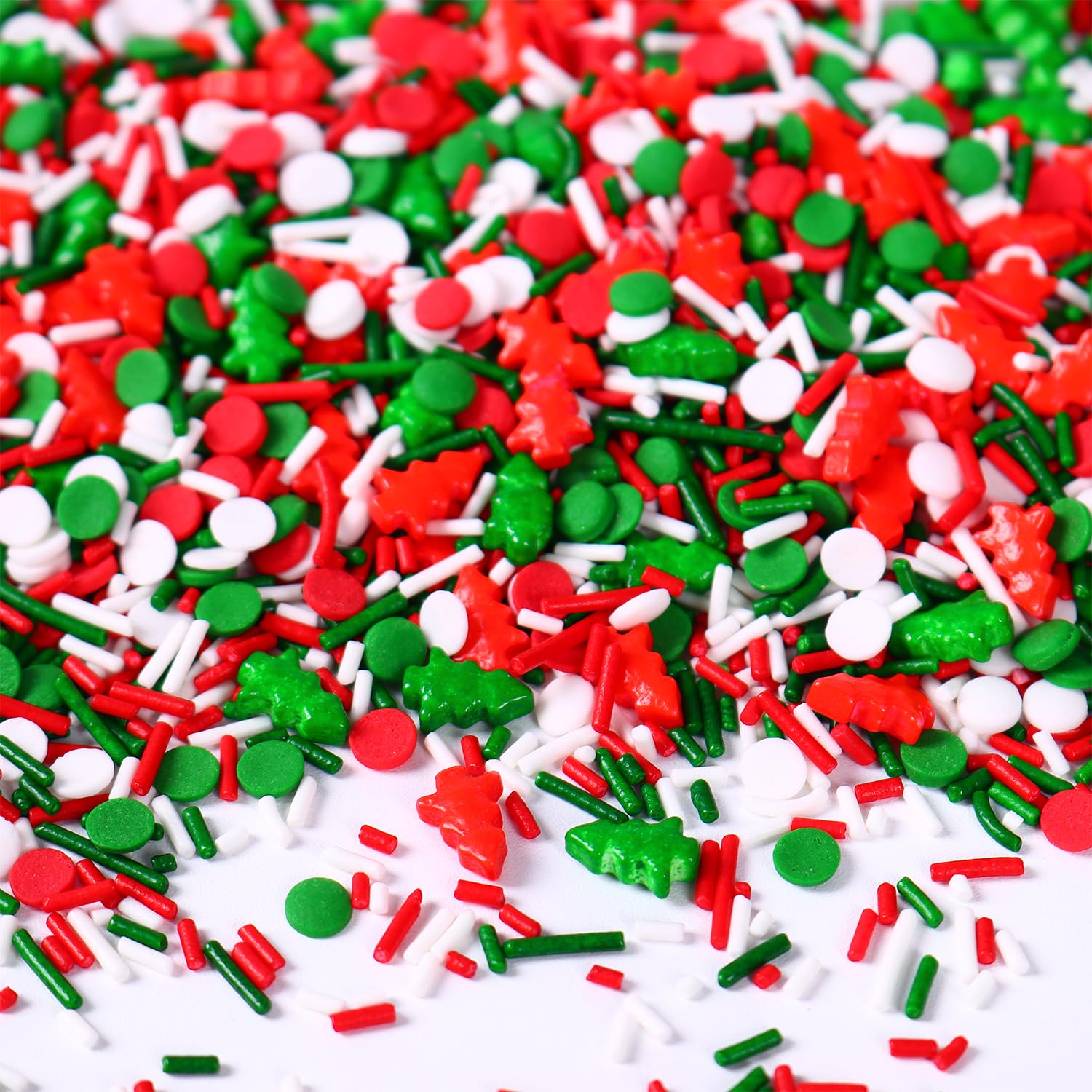 Amazon.com: Christmas Sprinkles for Cake Decorating, 3.52oz Edible ...