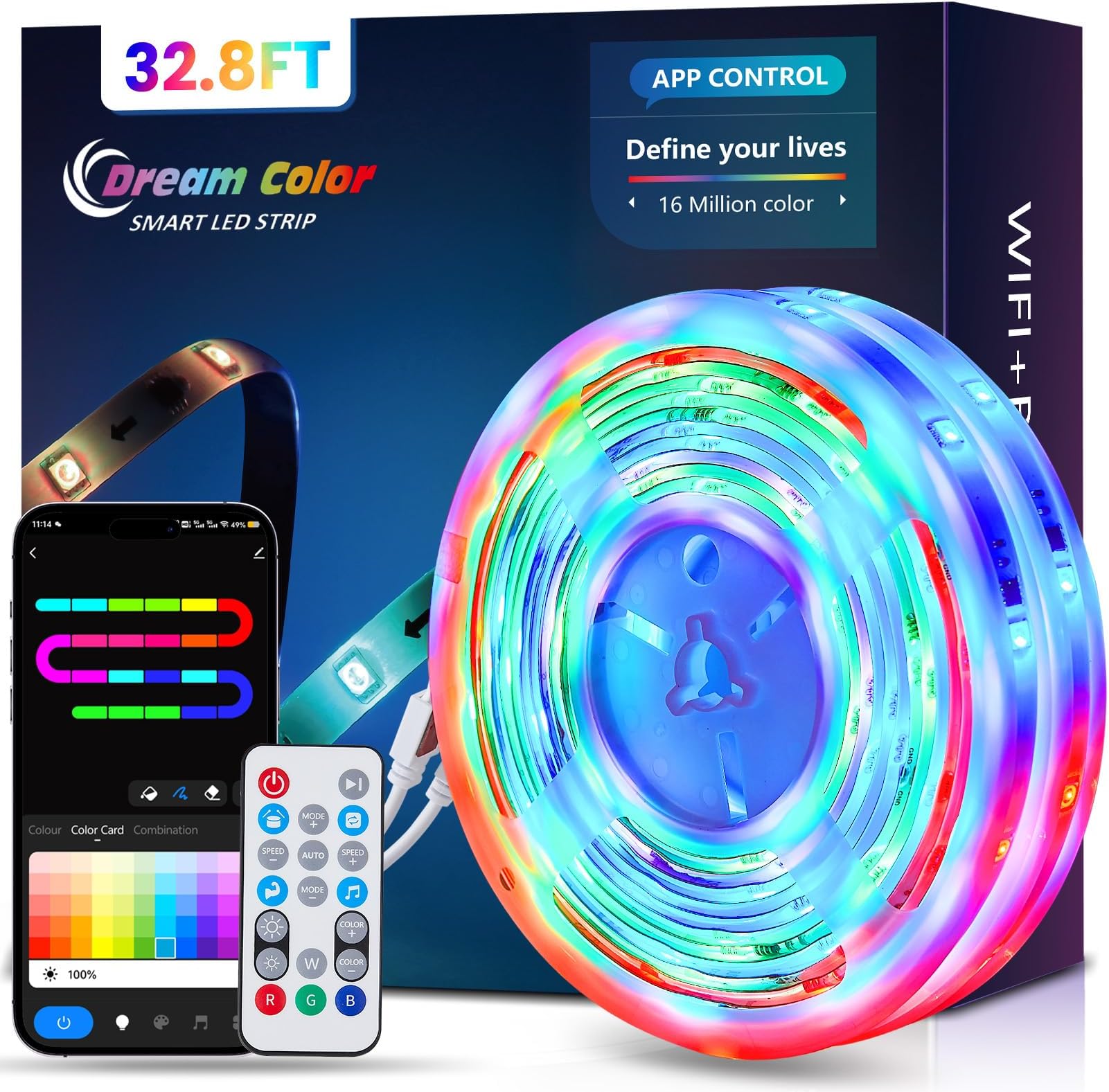 Amazon.com: Battery Powered,Motion Sensor Led Light Strips Smart Night ...