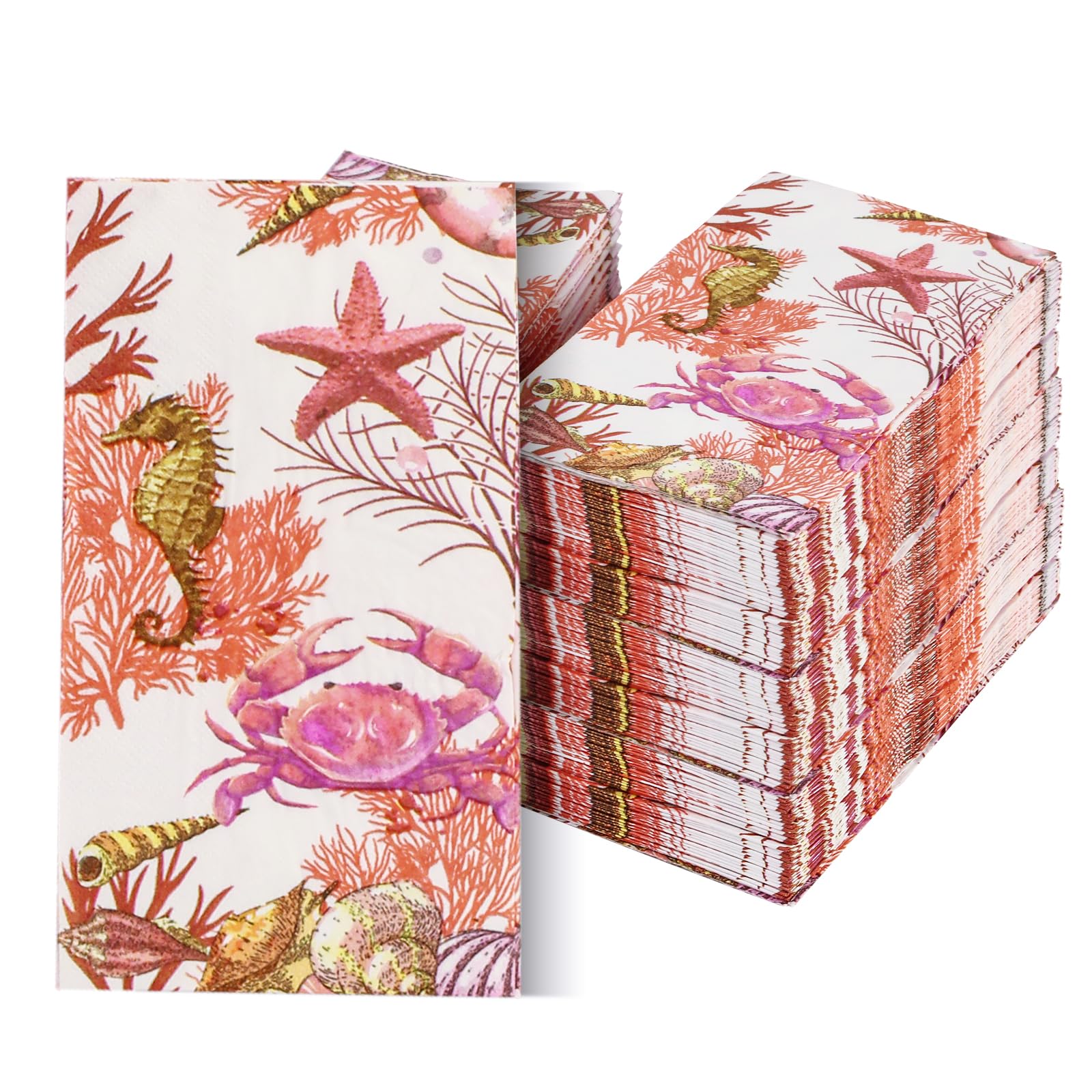 Amazon.com: 100 Pcs Paper Napkins Disposable Guest Paper Hand Towels ...