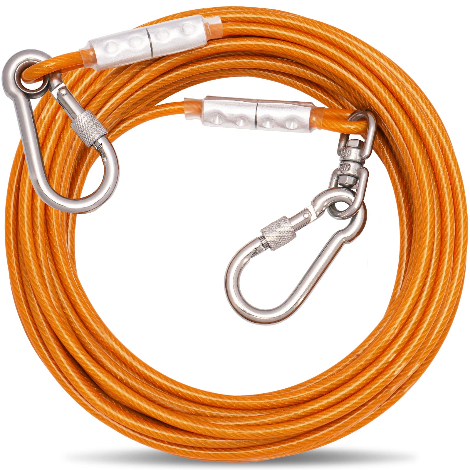 Electrical Wire Dog Runs Retractable Dog Tie Out Cable, Retractable