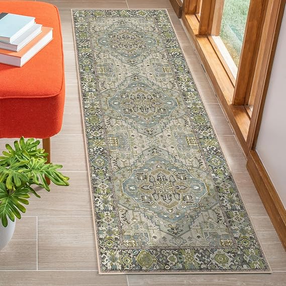 Amazon.com: Worxvell Runners for Hallways 2'6"x8' - Washable Runner Rug ...