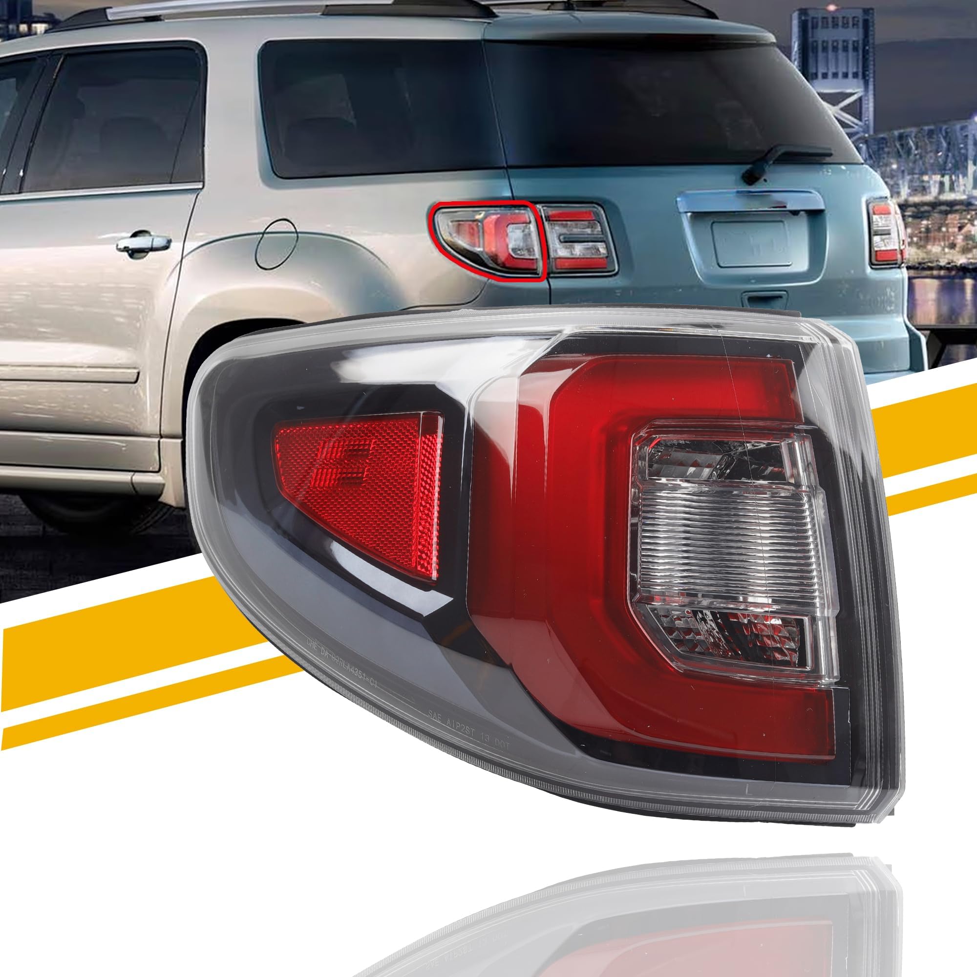 Amazon.com: PIT66 LED Tail Light Left and Right Outer Compatible with ...