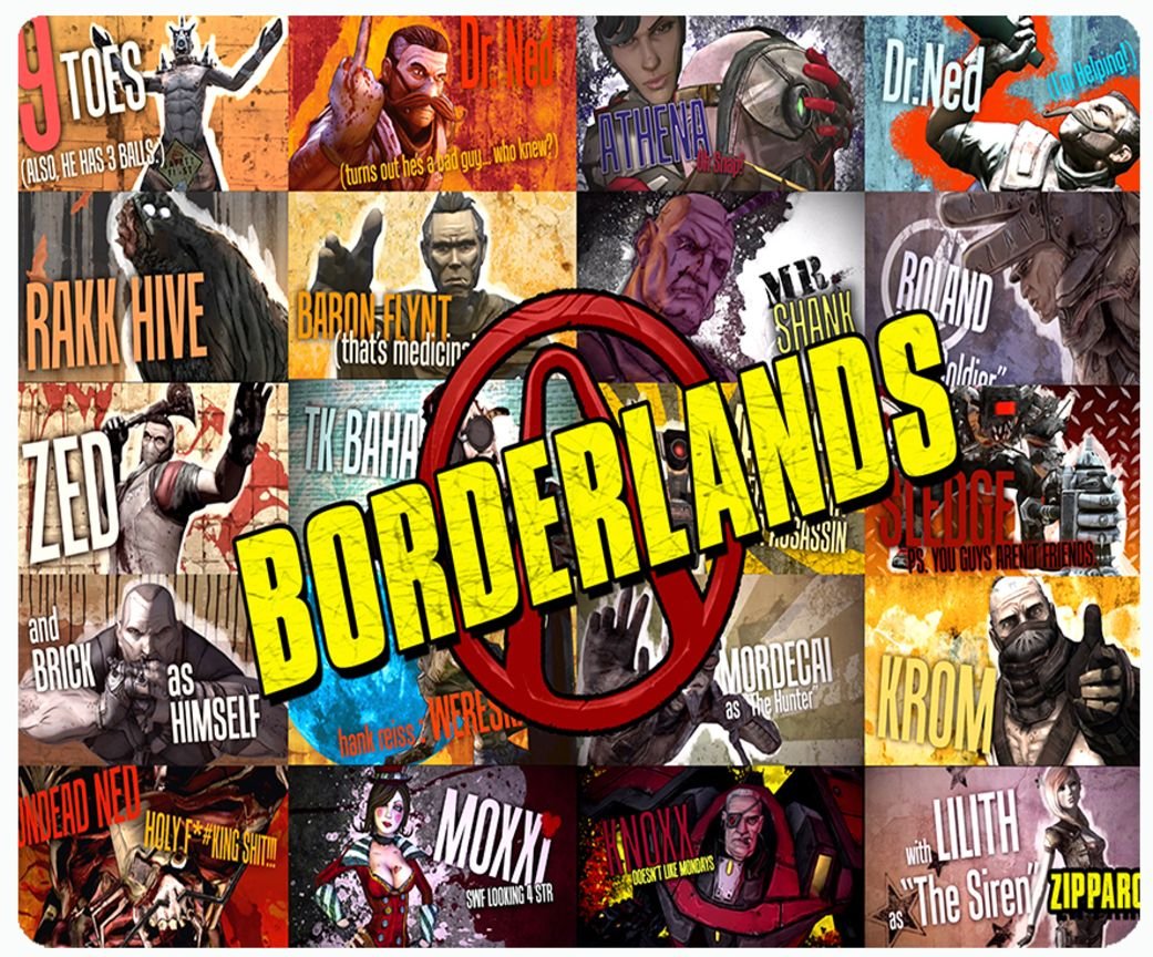Borderlands Custom Design Cool Gaming Mousepd Mouse Pad Mat ...