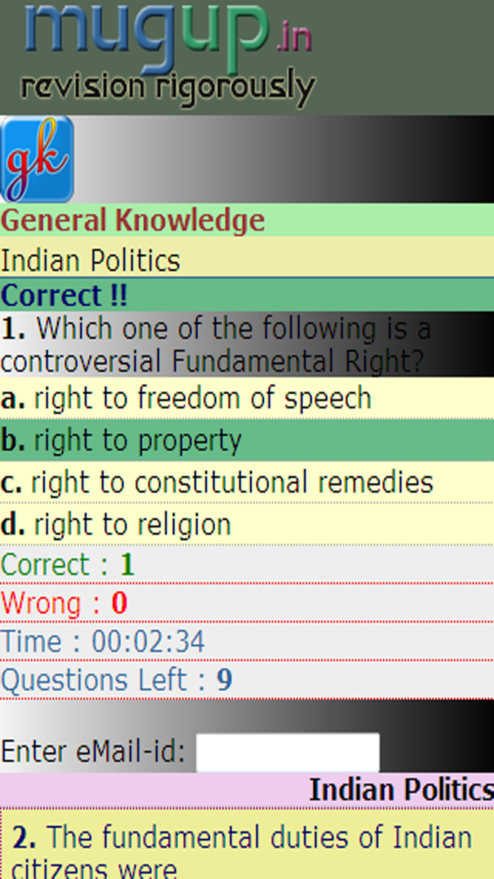 GK Indian Politics - App on Amazon Appstore