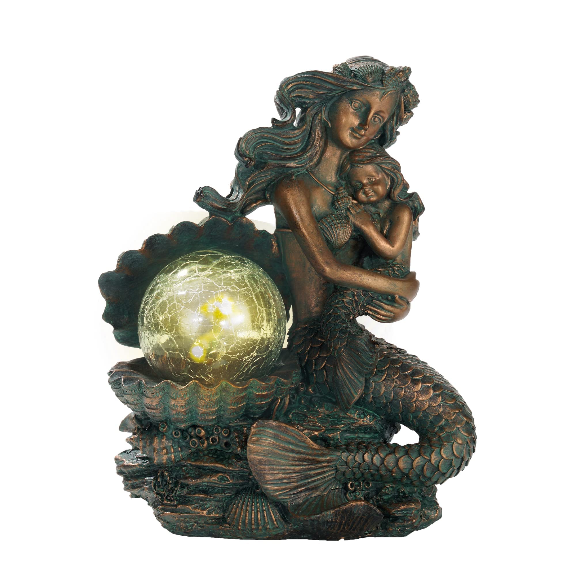 TERESA'S COLLECTIONS Mermaid Fairy Garden Decor, Garden Sculptures ...