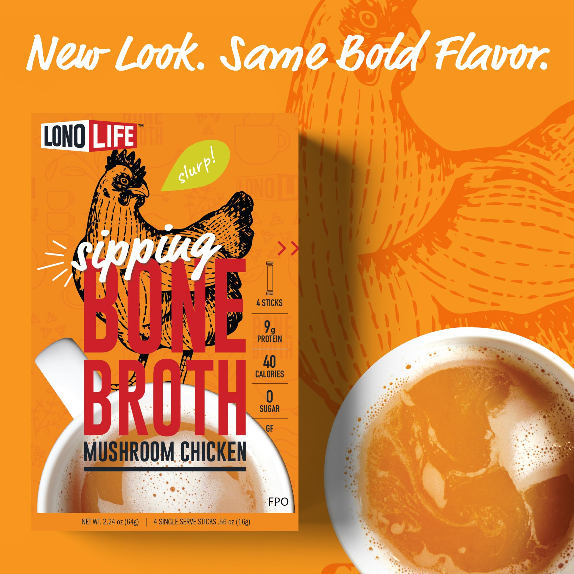 Snapklik.com : LonoLife Mushroom Chicken Bone Broth Powder Mix 9g ...