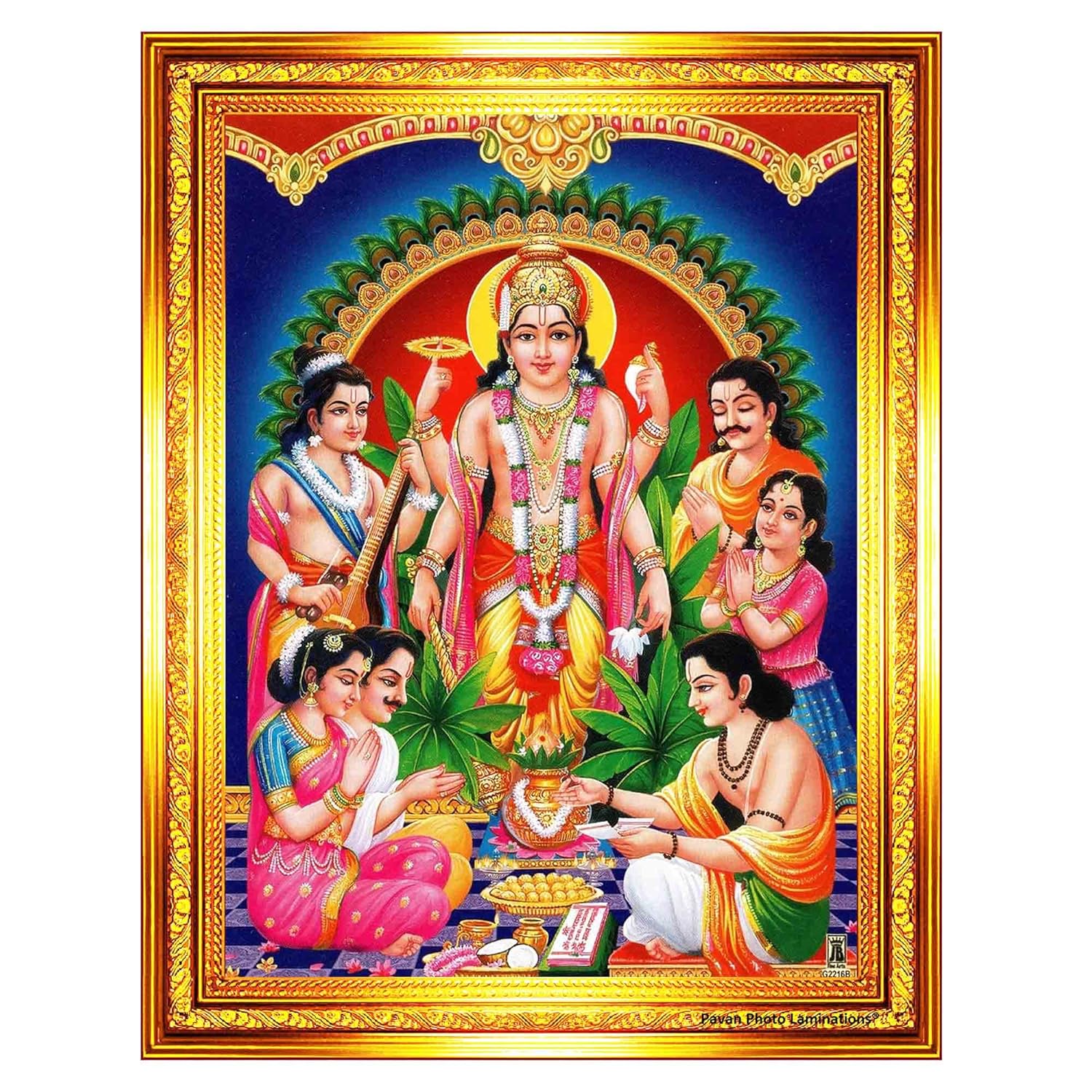 Pavan Photo Laminations Lord Satyanarayana Swamy Bhagwan Satyanarayan ...