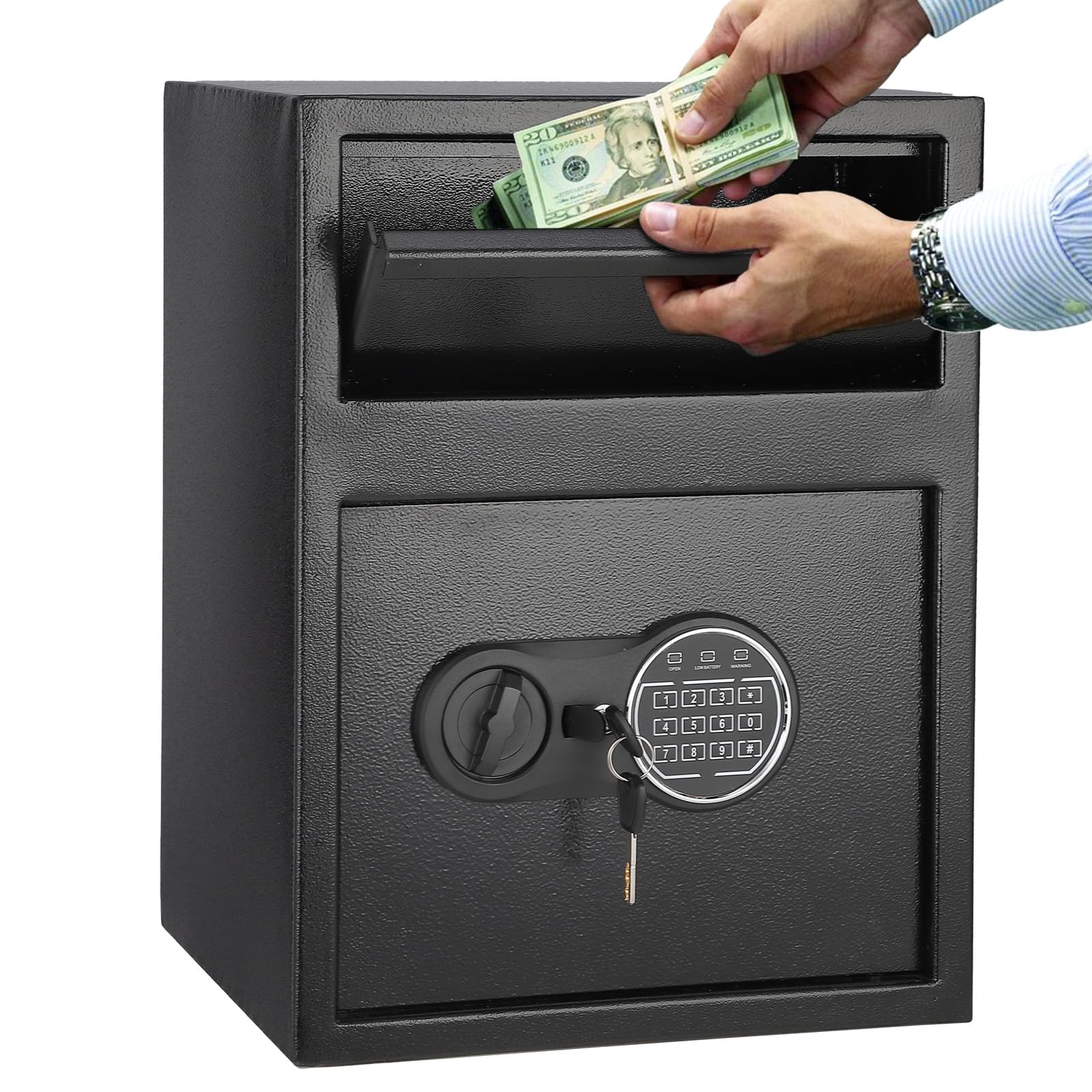 Depository Safe Digital Depository Safe Box, Electronic Steel Safe with ...