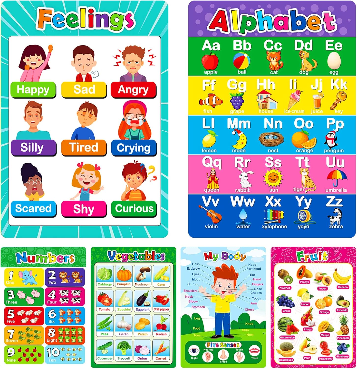 Educational Posters Pack for Toddlers - Alphabet, Nepal | Ubuy